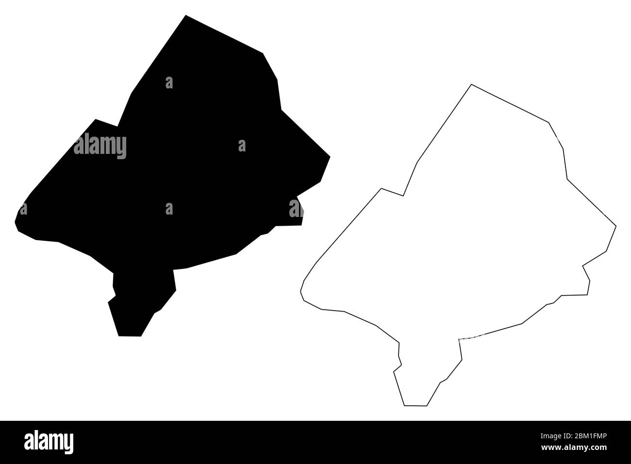 Kabul City (Islamic Republic of Afghanistan) map vector illustration ...