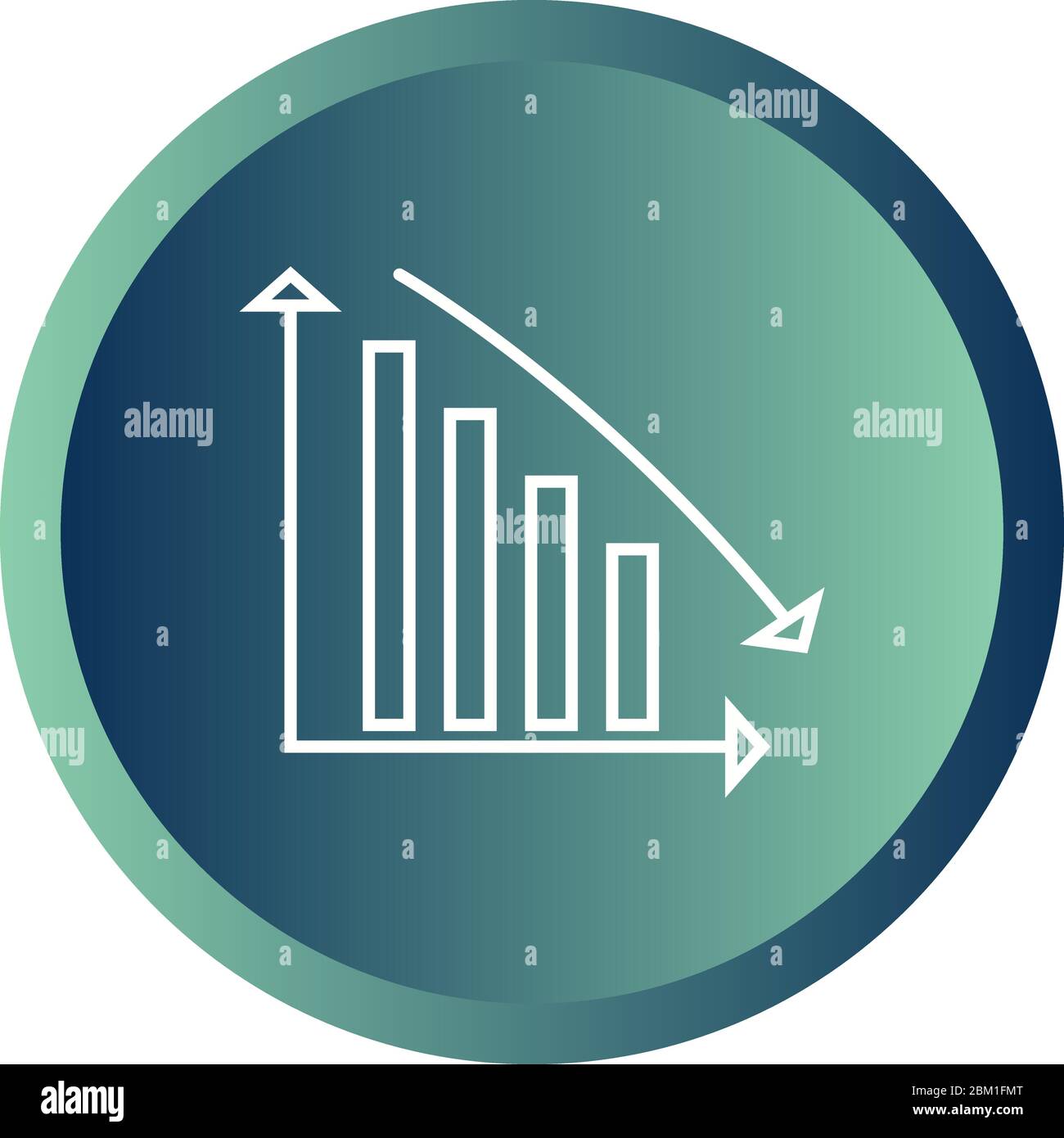 Beautiful Descending bar vector line icon Stock Vector Image & Art - Alamy