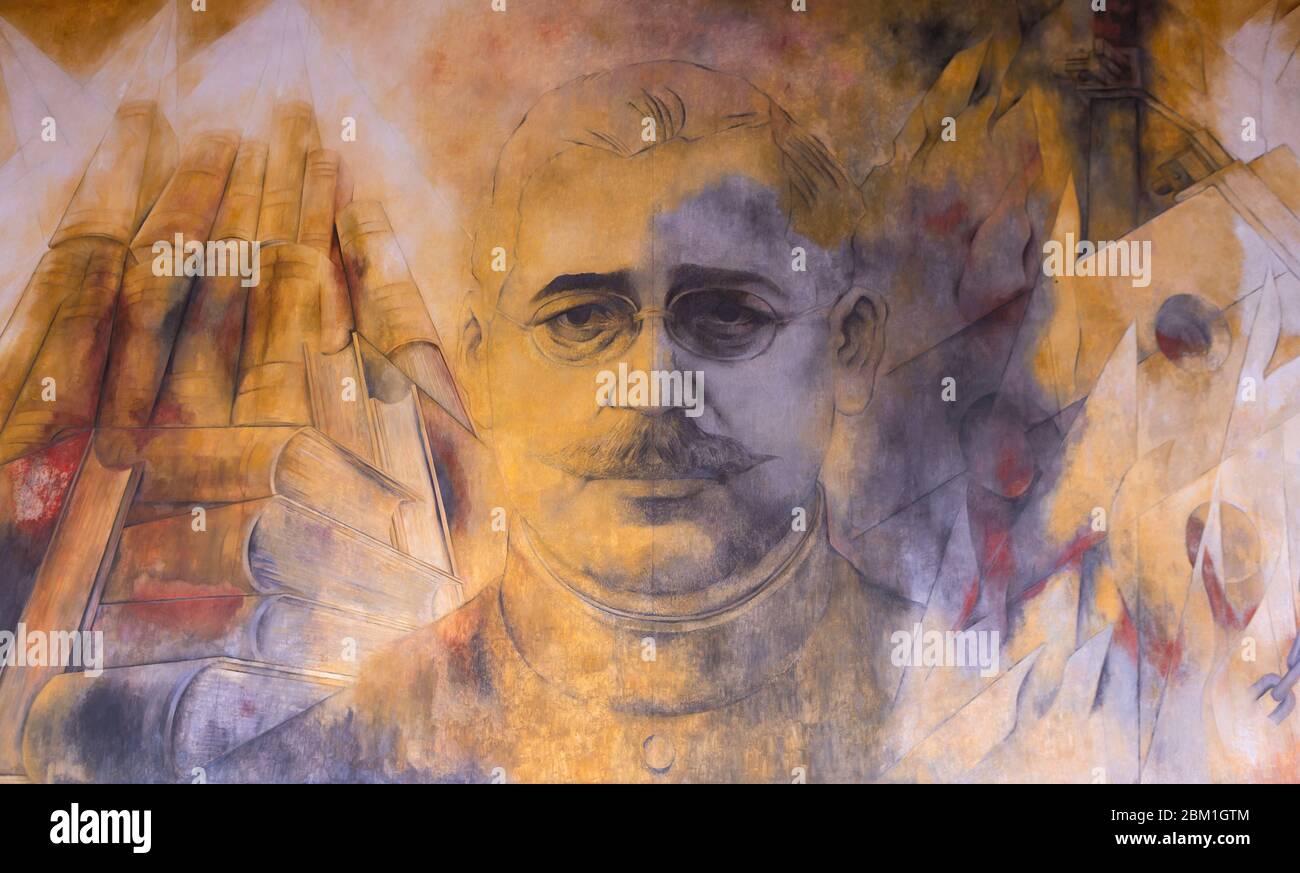 Wall paintings by Francisco Pacheco, 1970s, Governor's palace, Merida ...