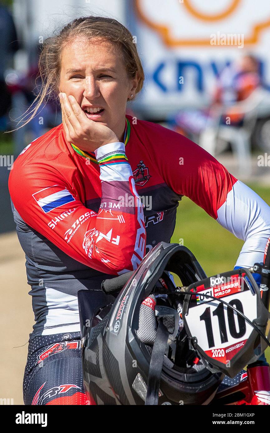 5th may 2020 Papendal, The Netherlands First training Dutch BMX riders ...