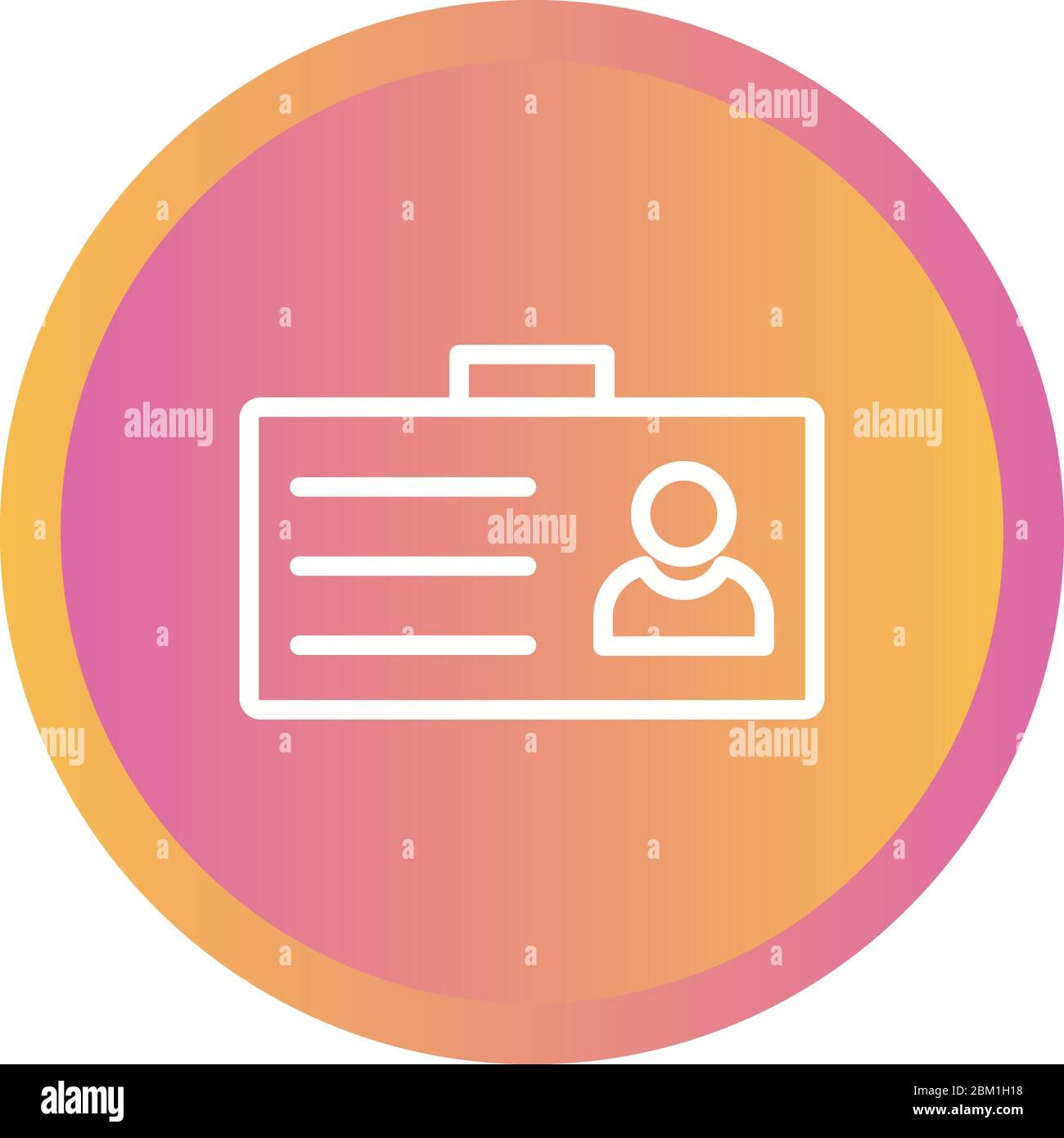 Beautiful Id card vector line icon Stock Vector Image & Art - Alamy