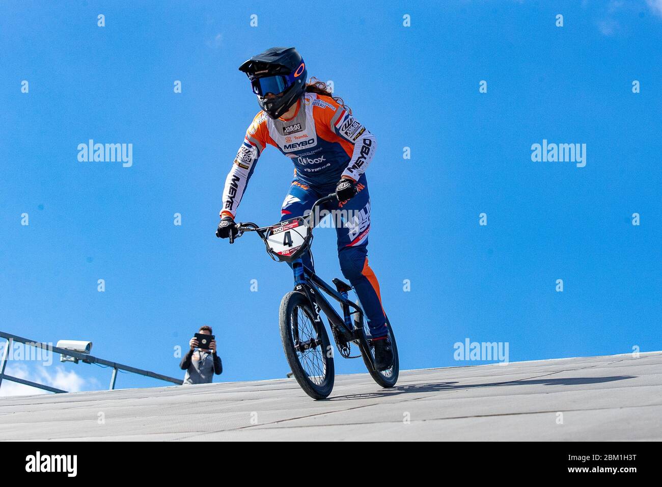 5th may 2020 Papendal, The Netherlands First training Dutch BMX riders after corona lockdown ...