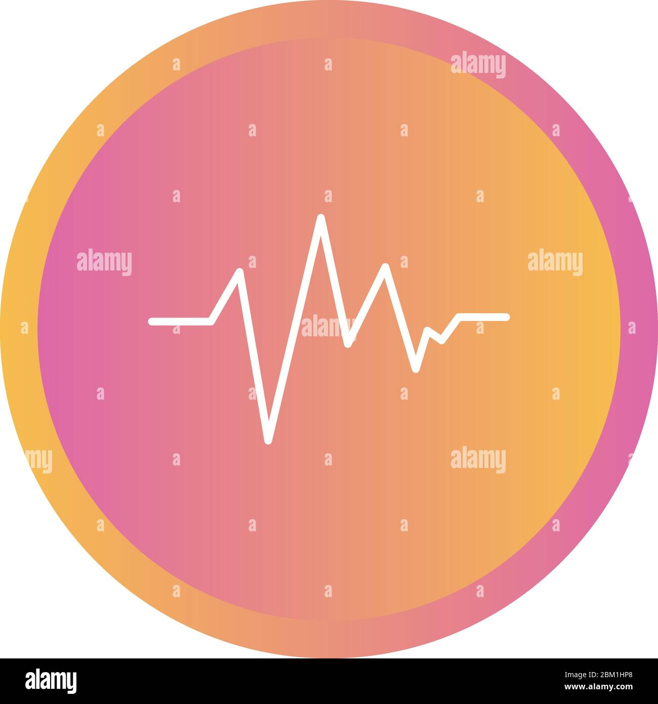 Beautiful ECG vector line icon Stock Vector Image & Art - Alamy