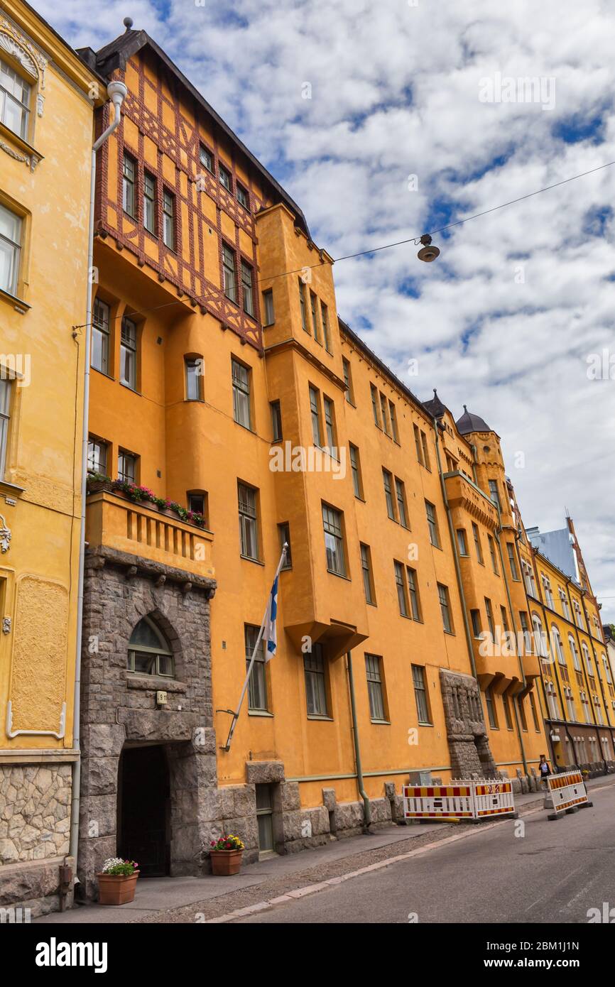 Vintage building, Helsinki, Finland Stock Photo - Alamy
