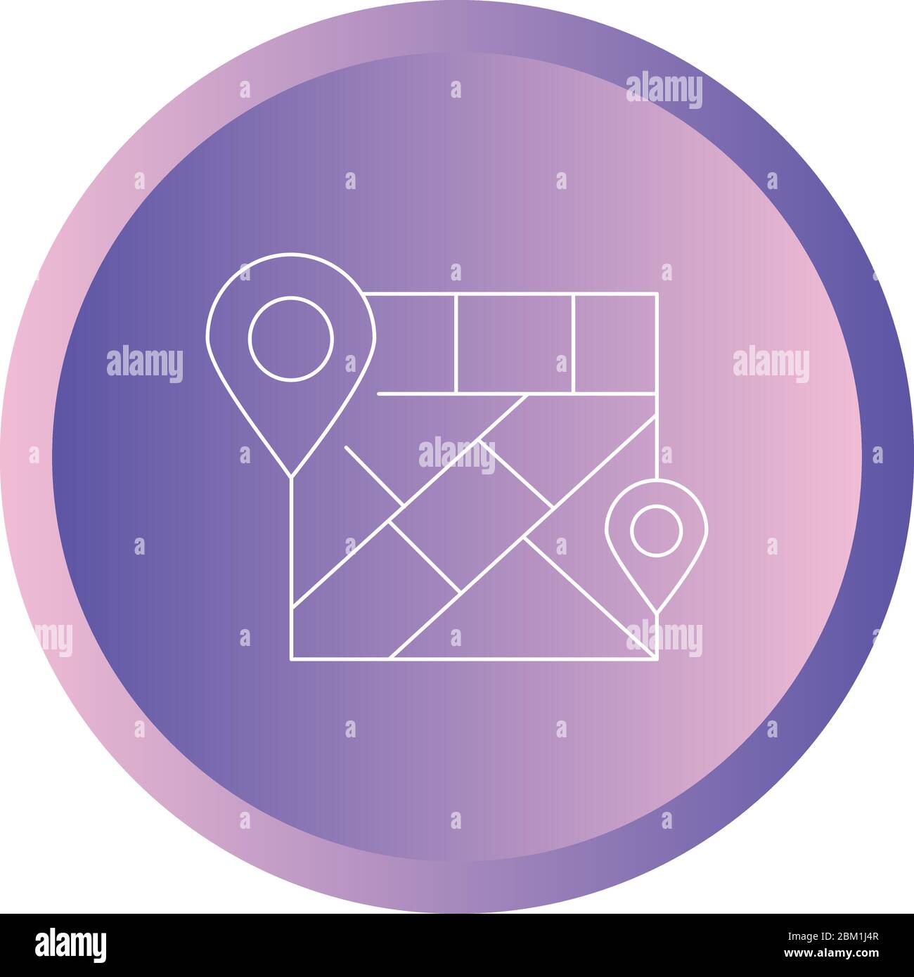 Places on maps Stock Vector Images - Alamy