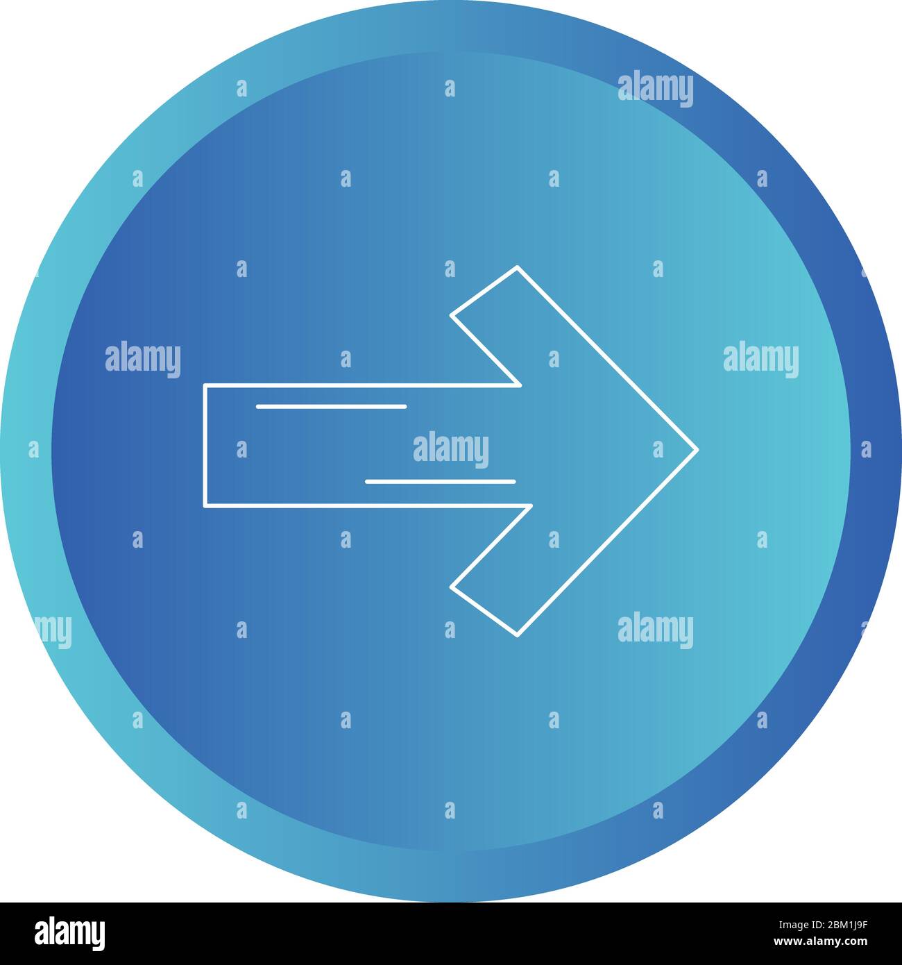 Right arrow vector line icon Stock Vector Image & Art - Alamy