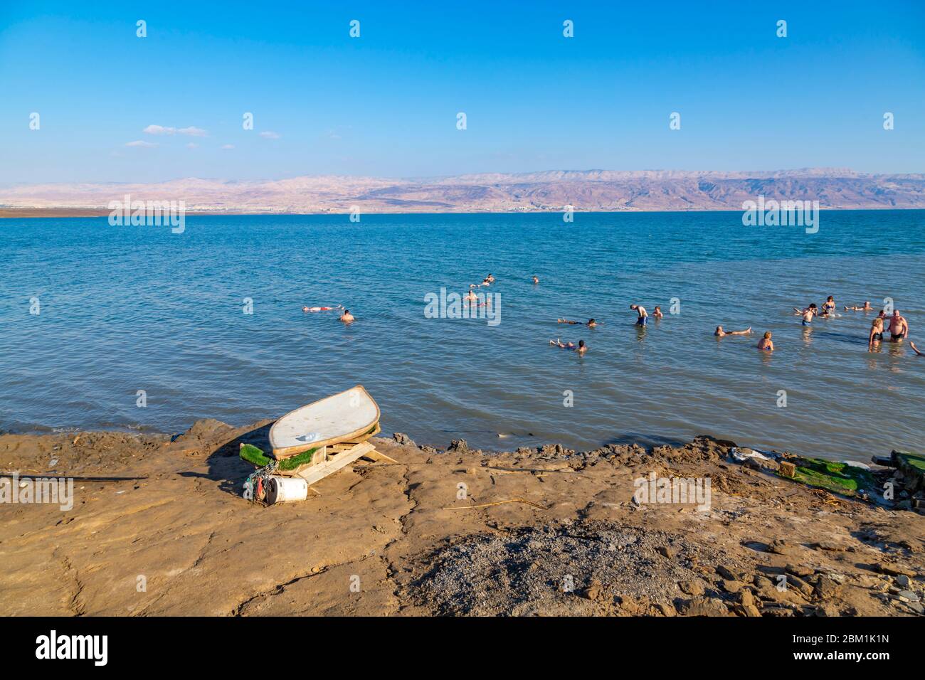 View of Dead Sea at Kalia Beach, Israel, Middle East Stock Photo - Alamy