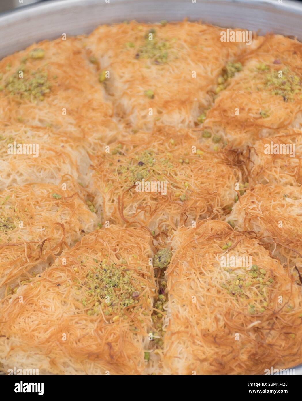 Künefe, sweet and savory levantine cheese pastry, turkish dessert ...