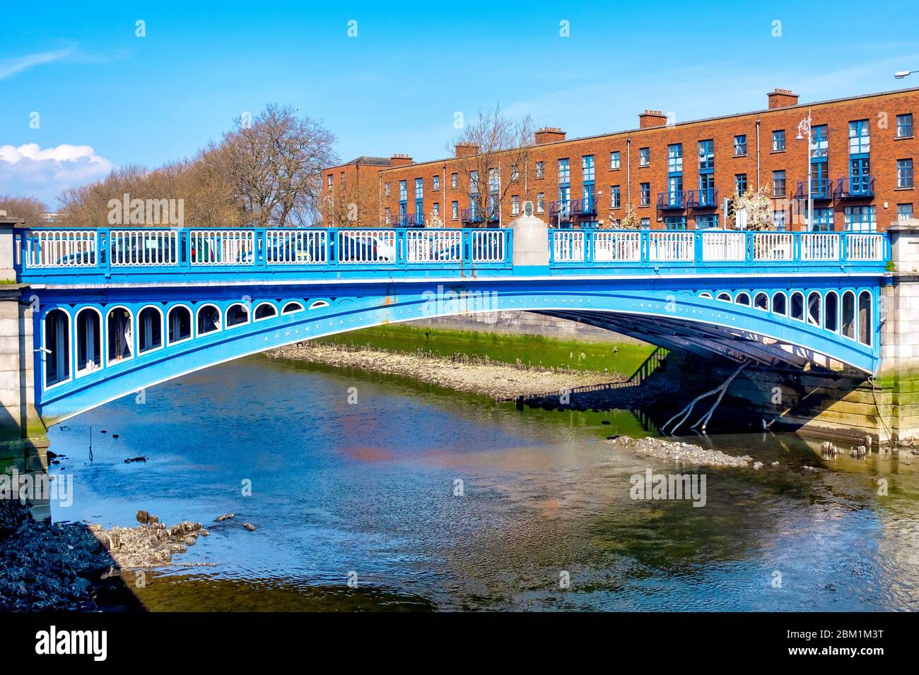 Wrought iron blue bridge hi-res stock photography and images - Alamy