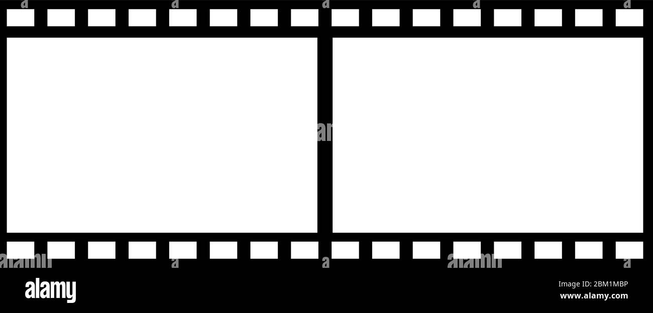 movie frame mock up repeatable seamless horizontally , old retro fashon ...