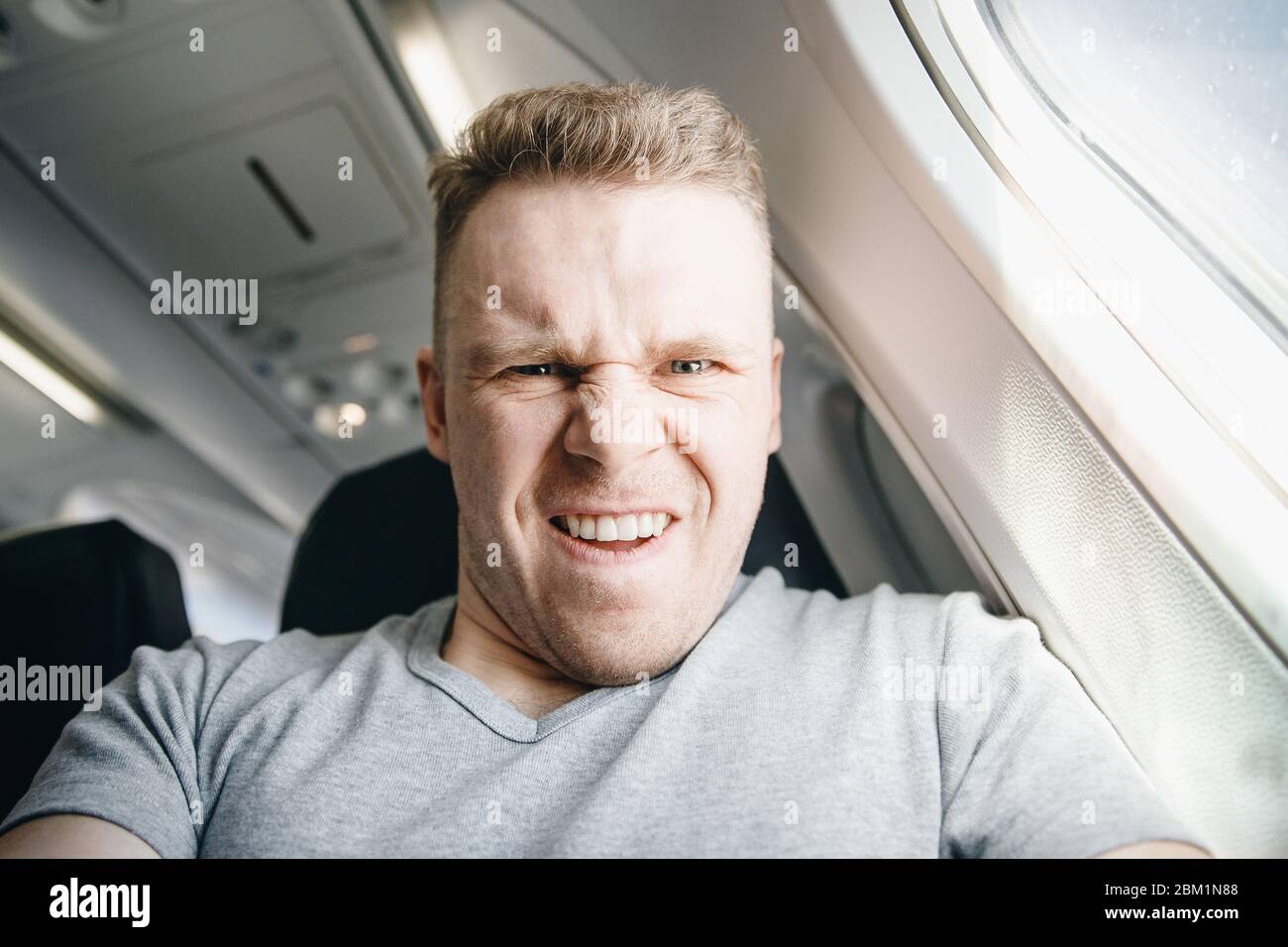 Airplane angry hi-res stock photography and images - Alamy