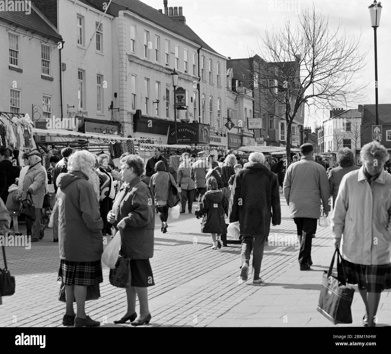 Pontefract west yorkshire centre town Black and White Stock Photos ...