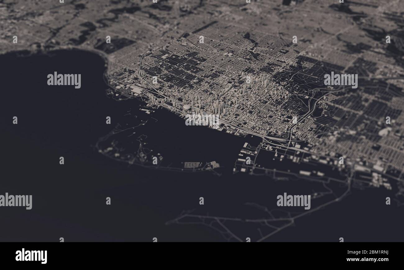 Downtown toronto map hi-res stock photography and images - Alamy