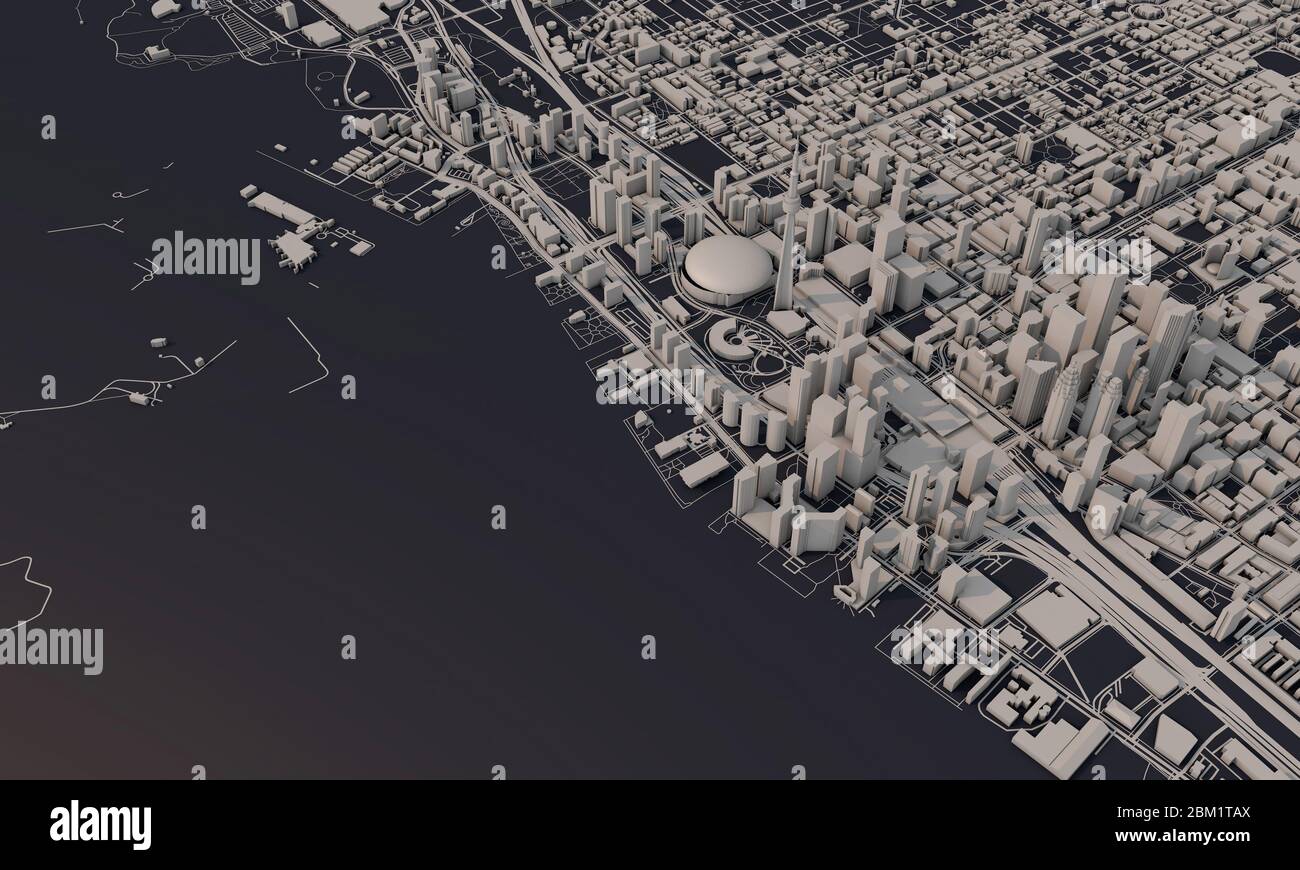 Downtown toronto map hi-res stock photography and images - Alamy