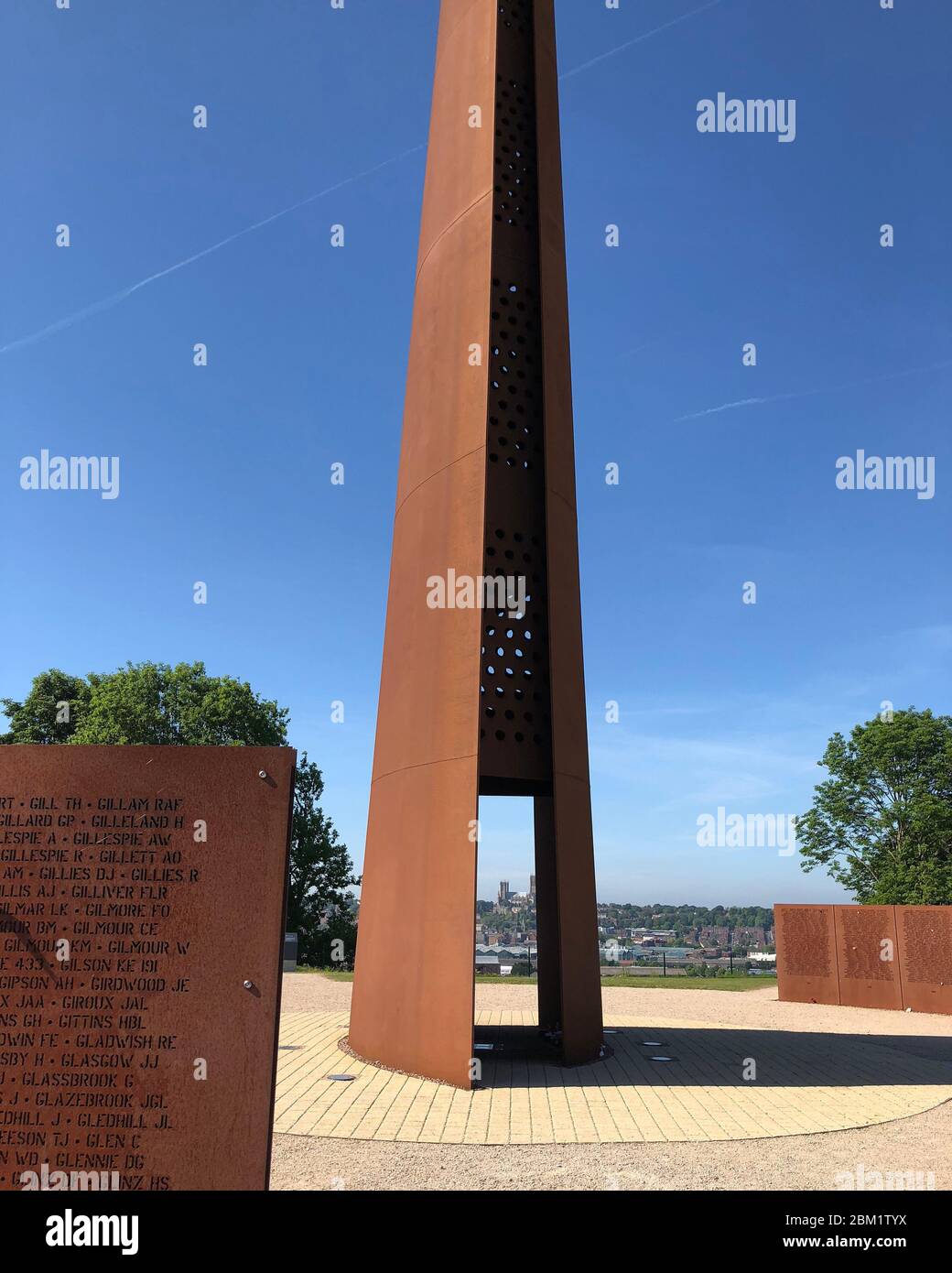 The Spire, a new WWII Bomber Command Memorial at International Bomber Command Centre Lincoln ...