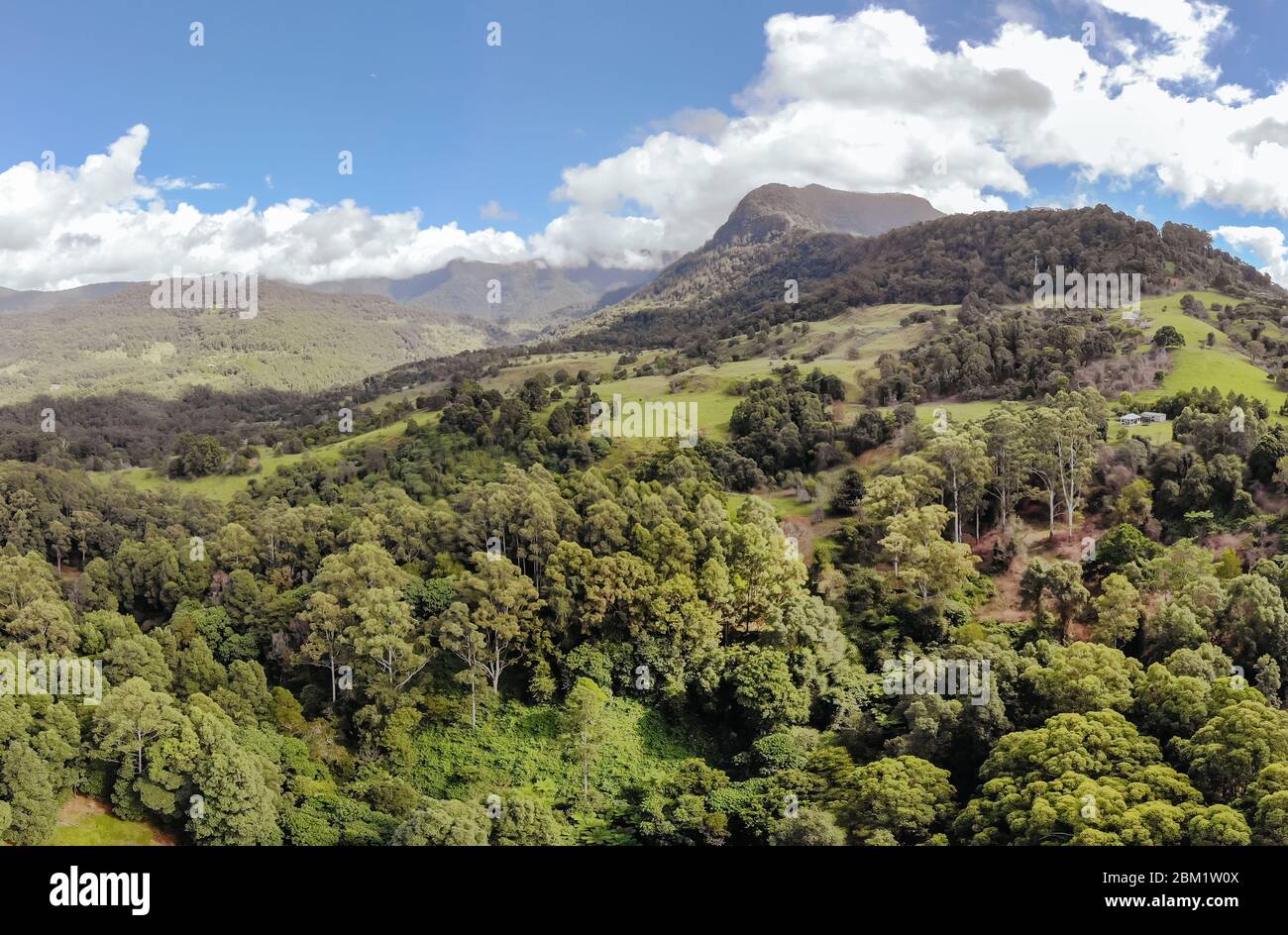 Landscape around Numinbah in Australia Stock Photo - Alamy