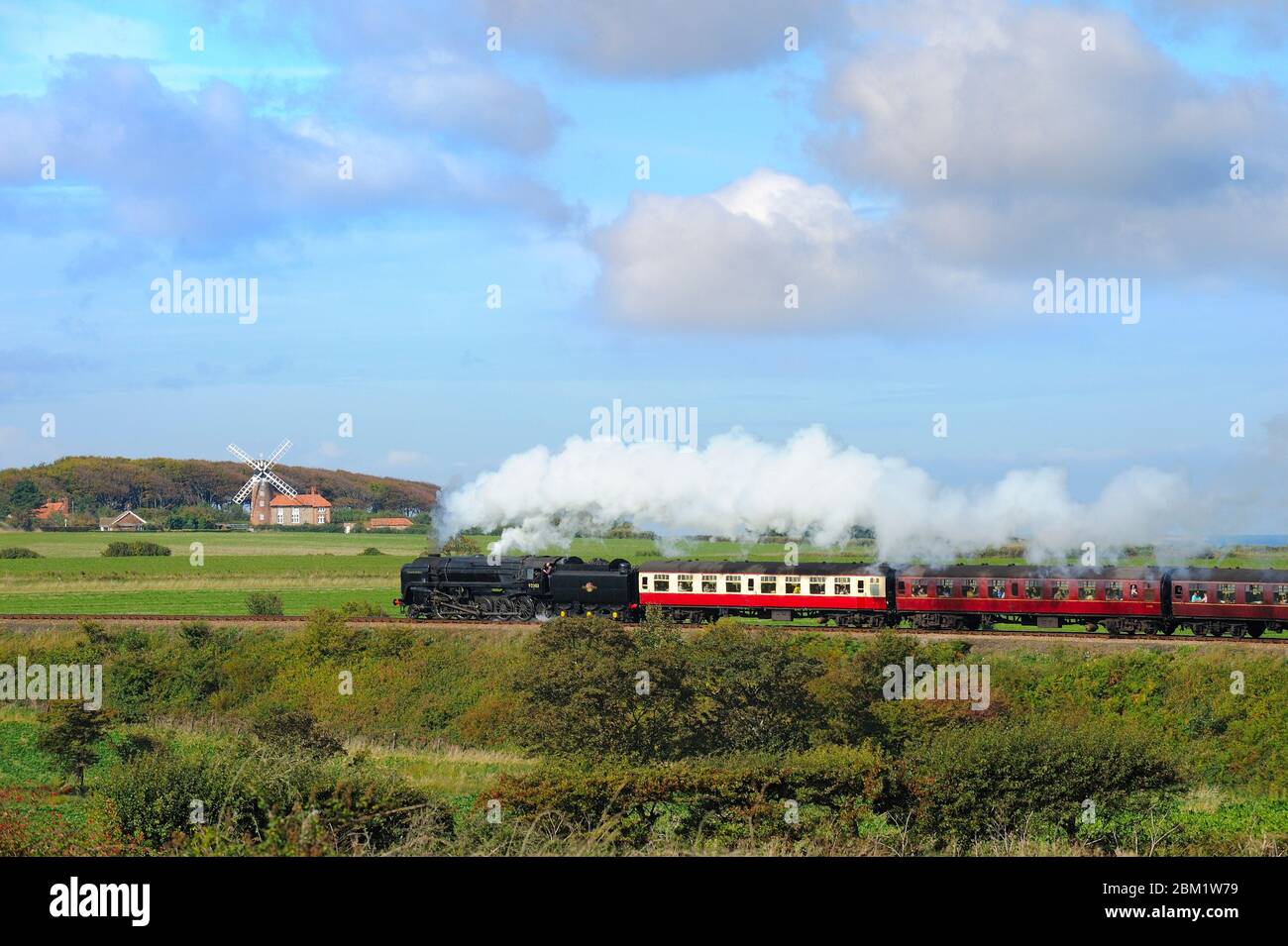 Steam railway, tender 'Black prince' North Norfolk Railway, Poppy line ...