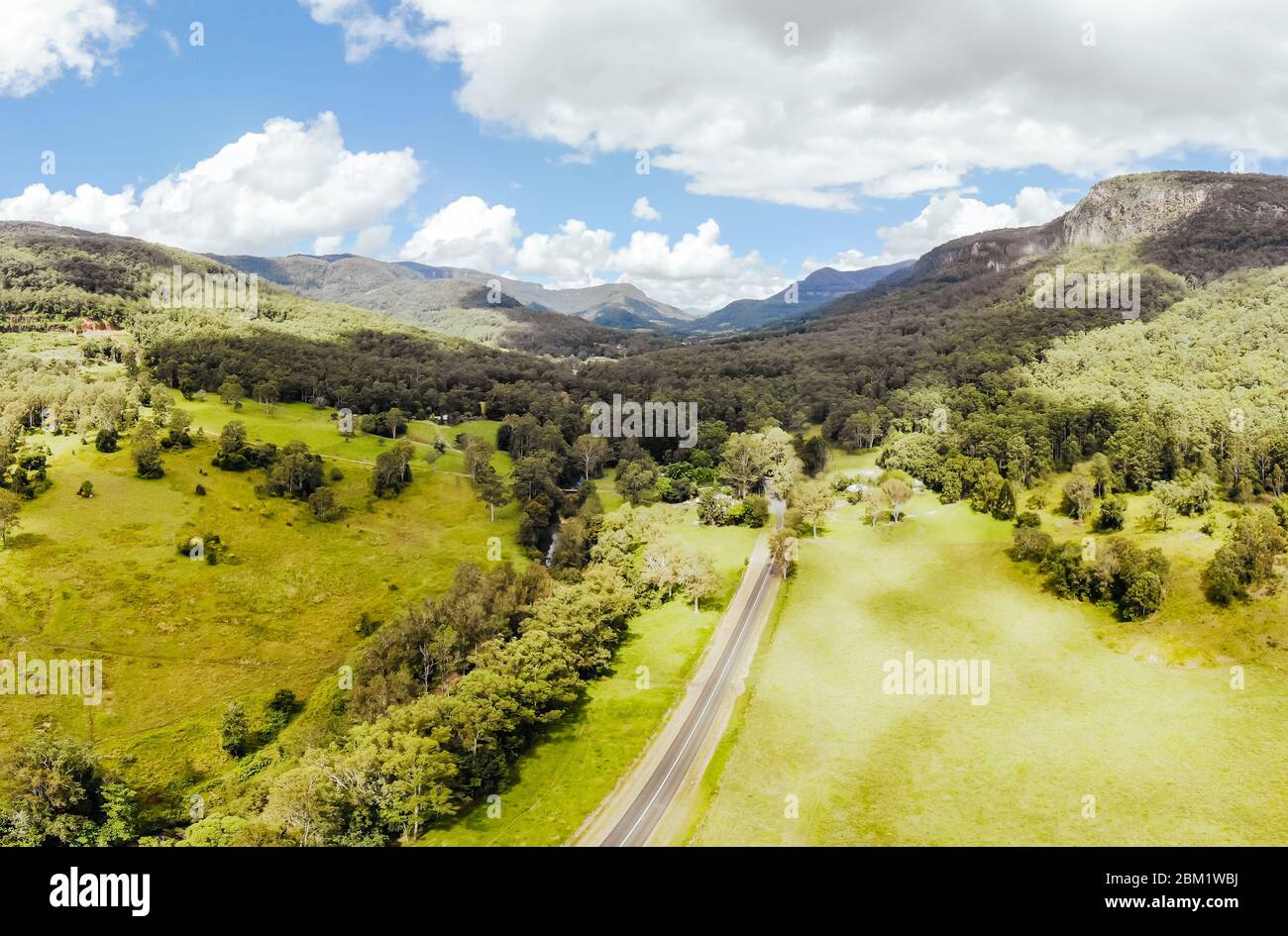 Landscape around Numinbah in Australia Stock Photo - Alamy