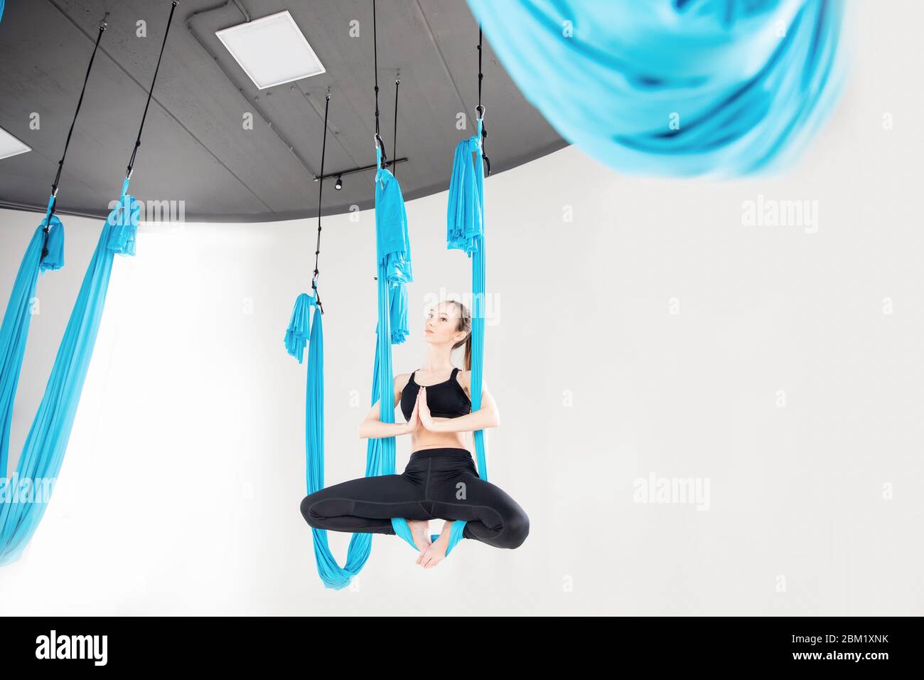 Flying pilates hi-res stock photography and images - Alamy