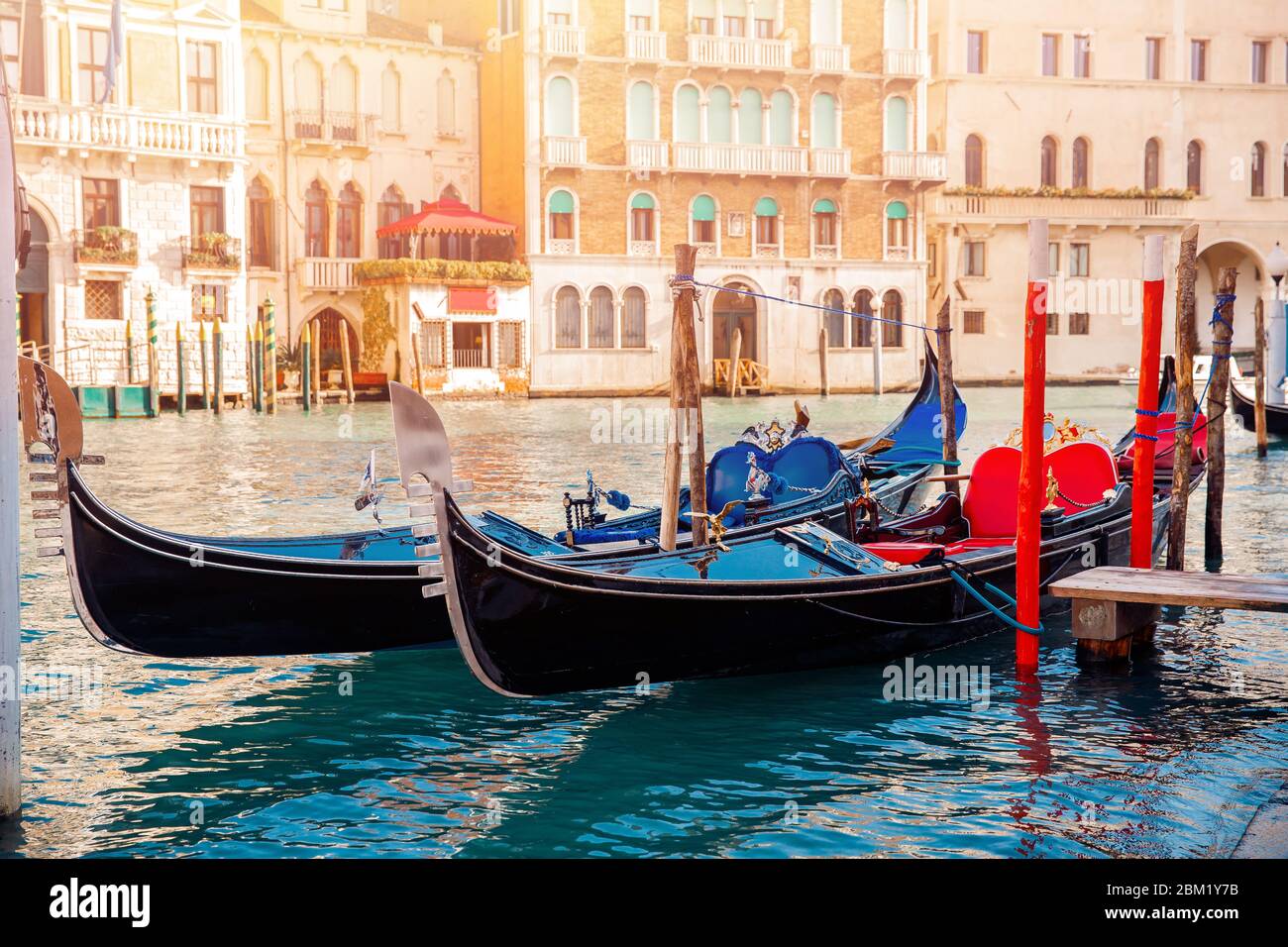 Gondola pier venetian banner hi-res stock photography and images - Alamy