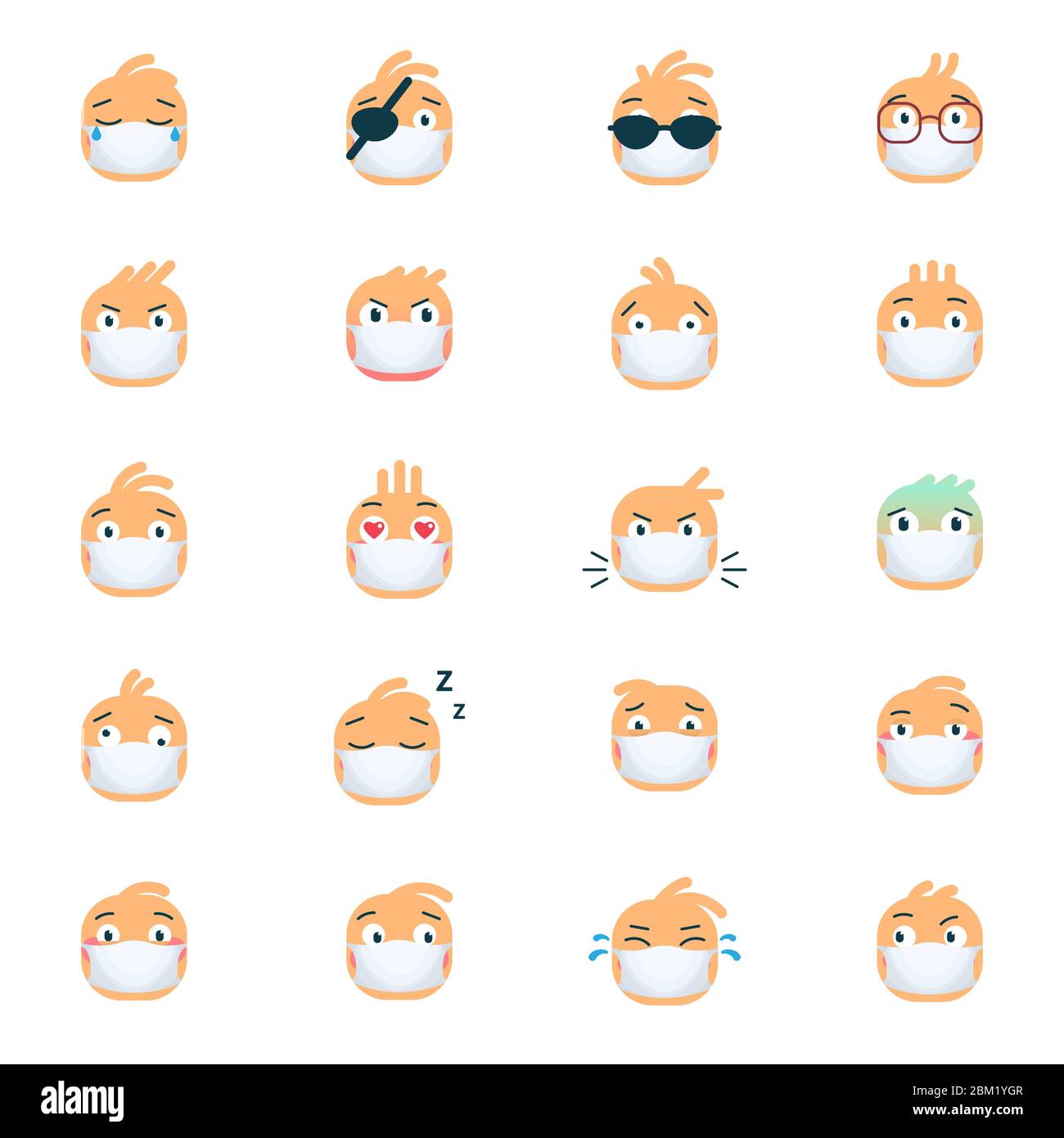 Cute feeling symbols Stock Vector Images - Alamy