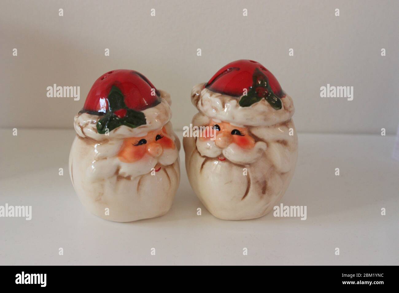 Christmas salt and pepper shakers Stock Photo - Alamy