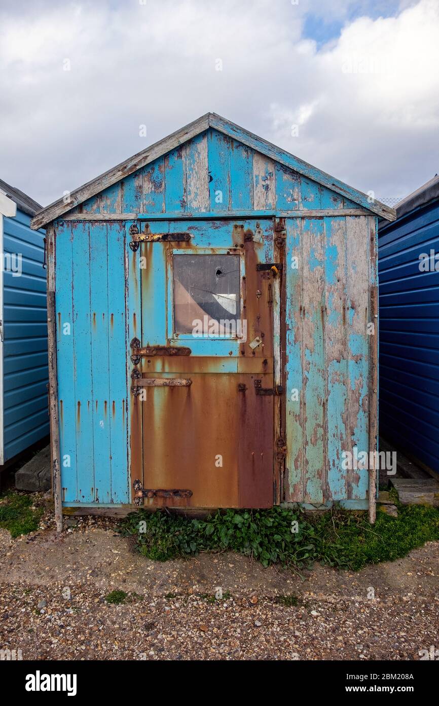 Old Beach Hut Stock Photo - Alamy