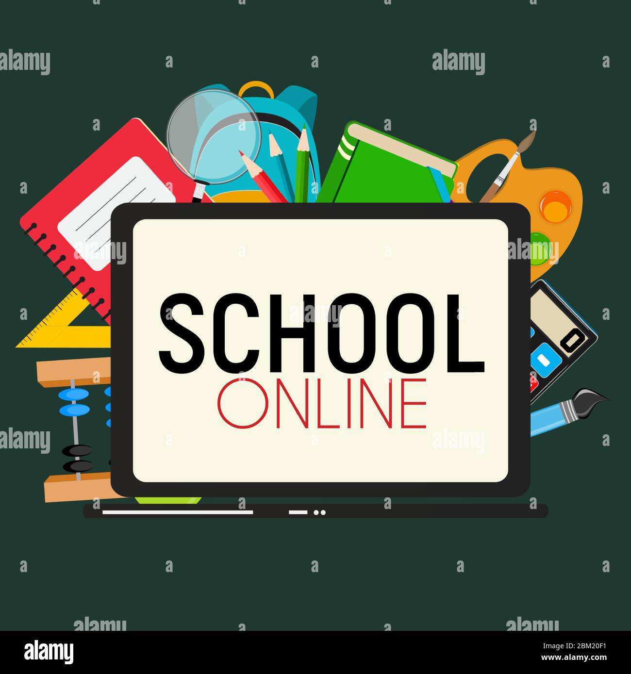 Online teaching school hi-res stock photography and images - Alamy