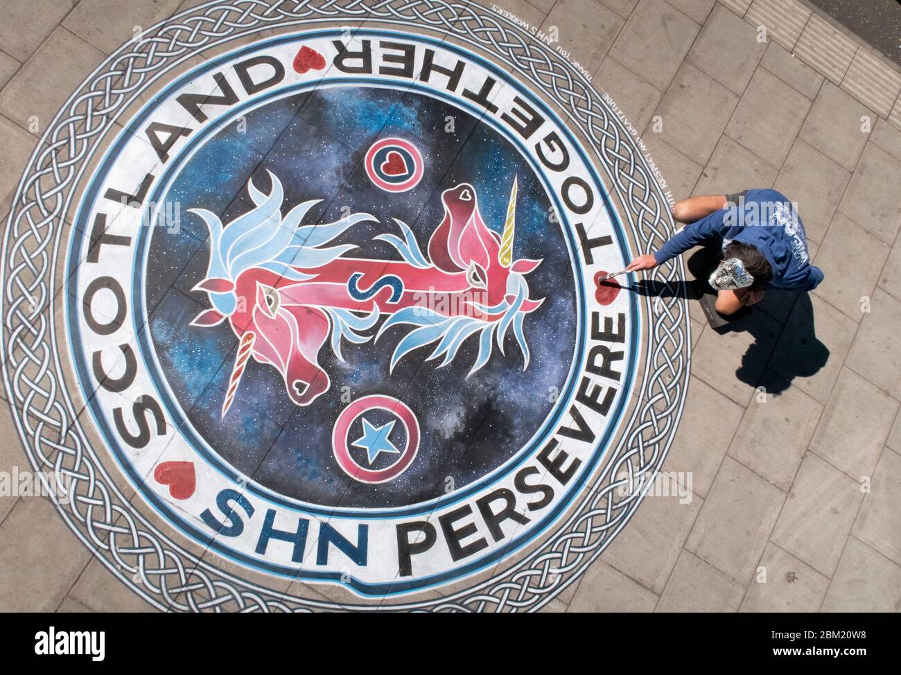 Pavement artwork showing support hi-res stock photography and images ...