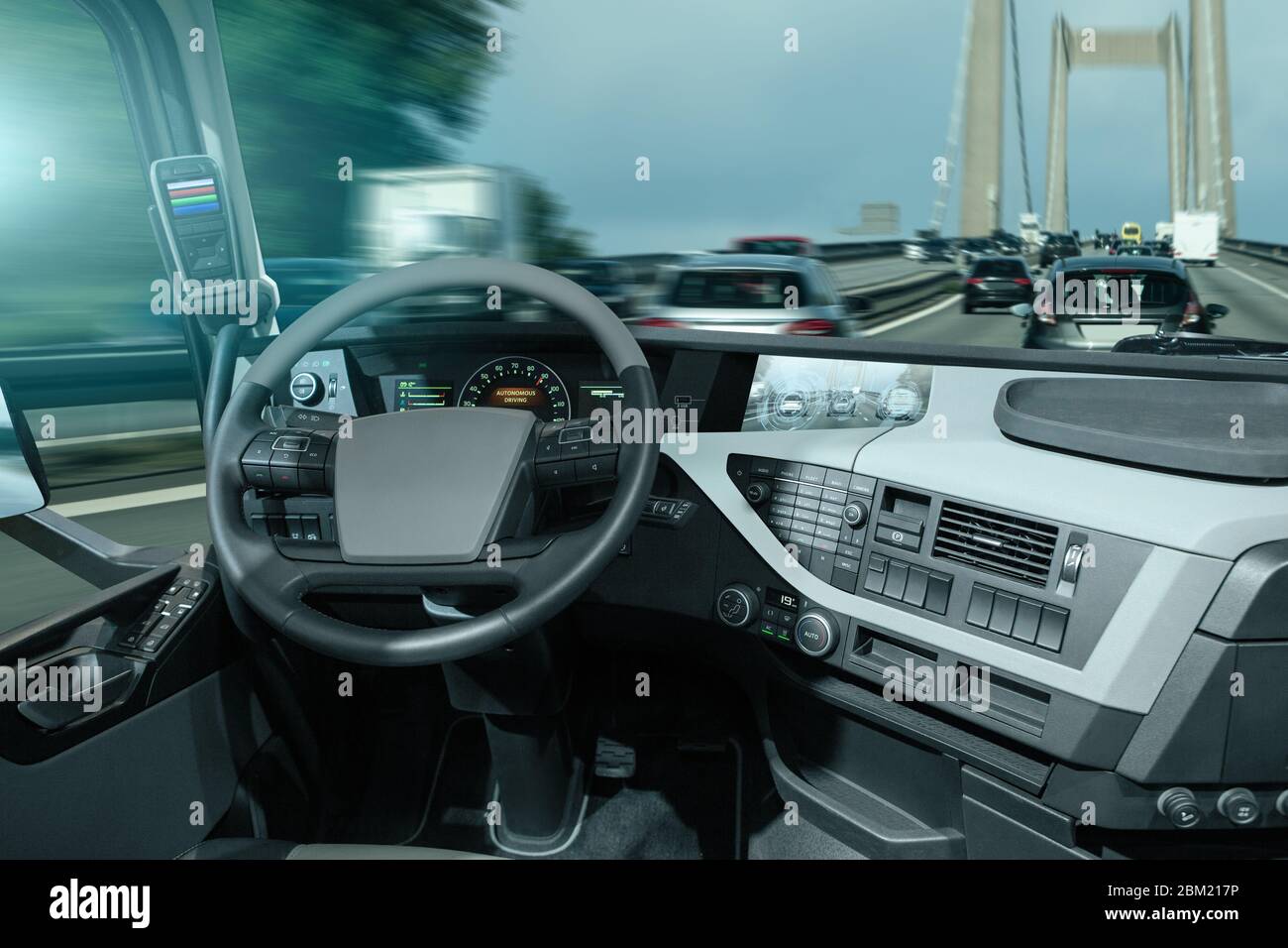 Interior cabin truck hi-res stock photography and images - Alamy