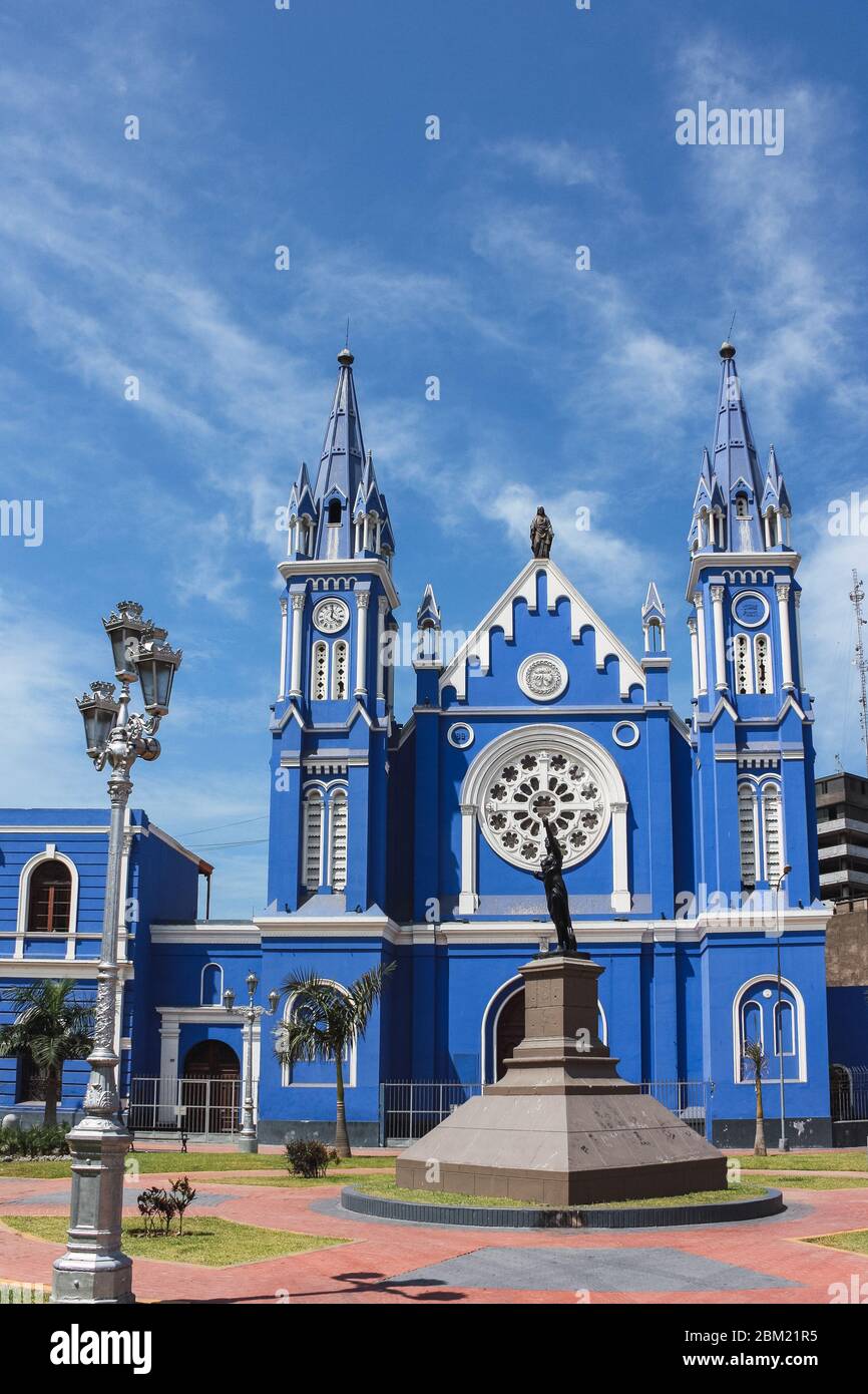 Recoleta Church in Plaza Francia in Lima, Peru Stock Photo - Alamy