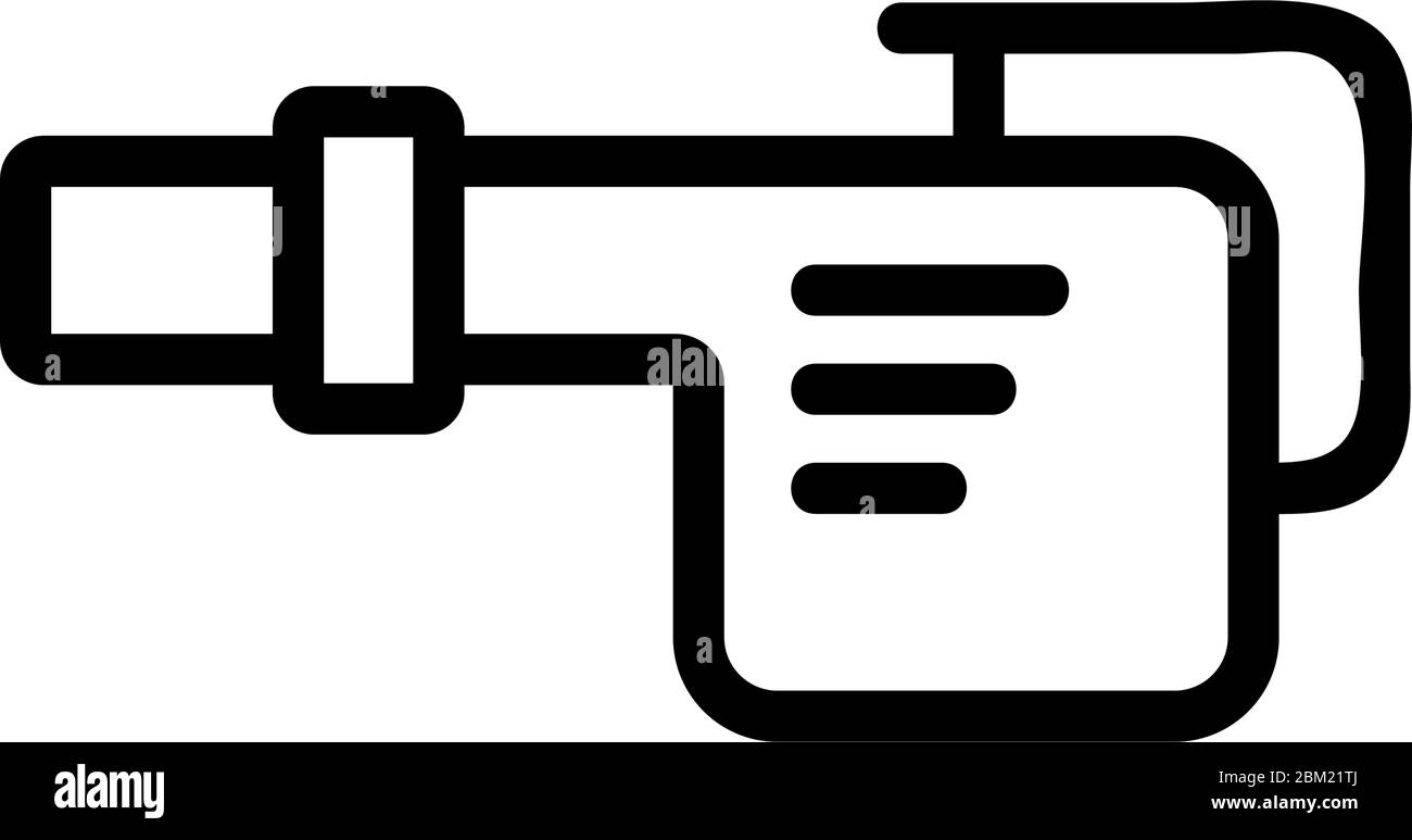 portable gas blower icon vector outline illustration Stock Vector Image ...