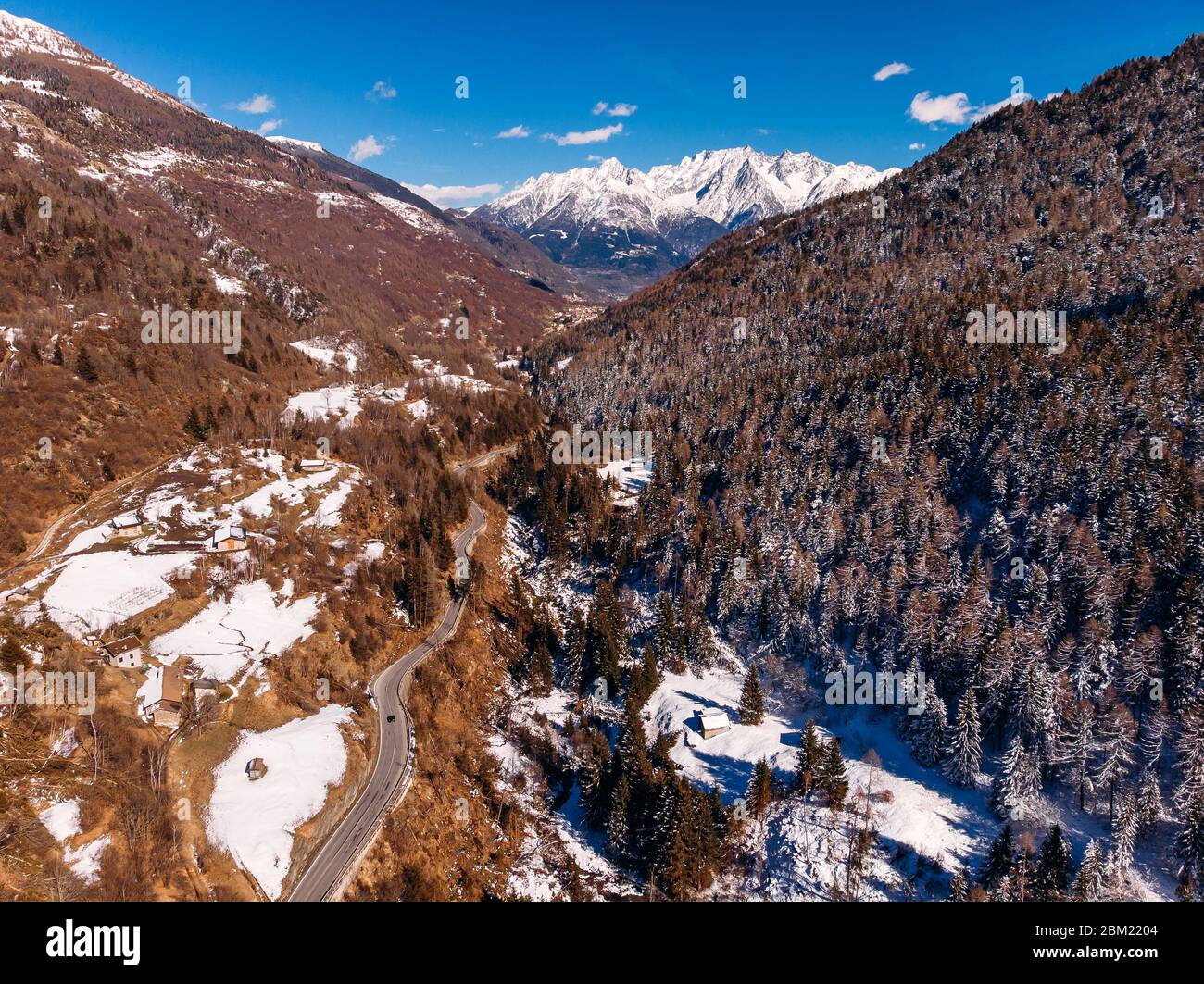 Aerial view of alps truck hi-res stock photography and images - Alamy