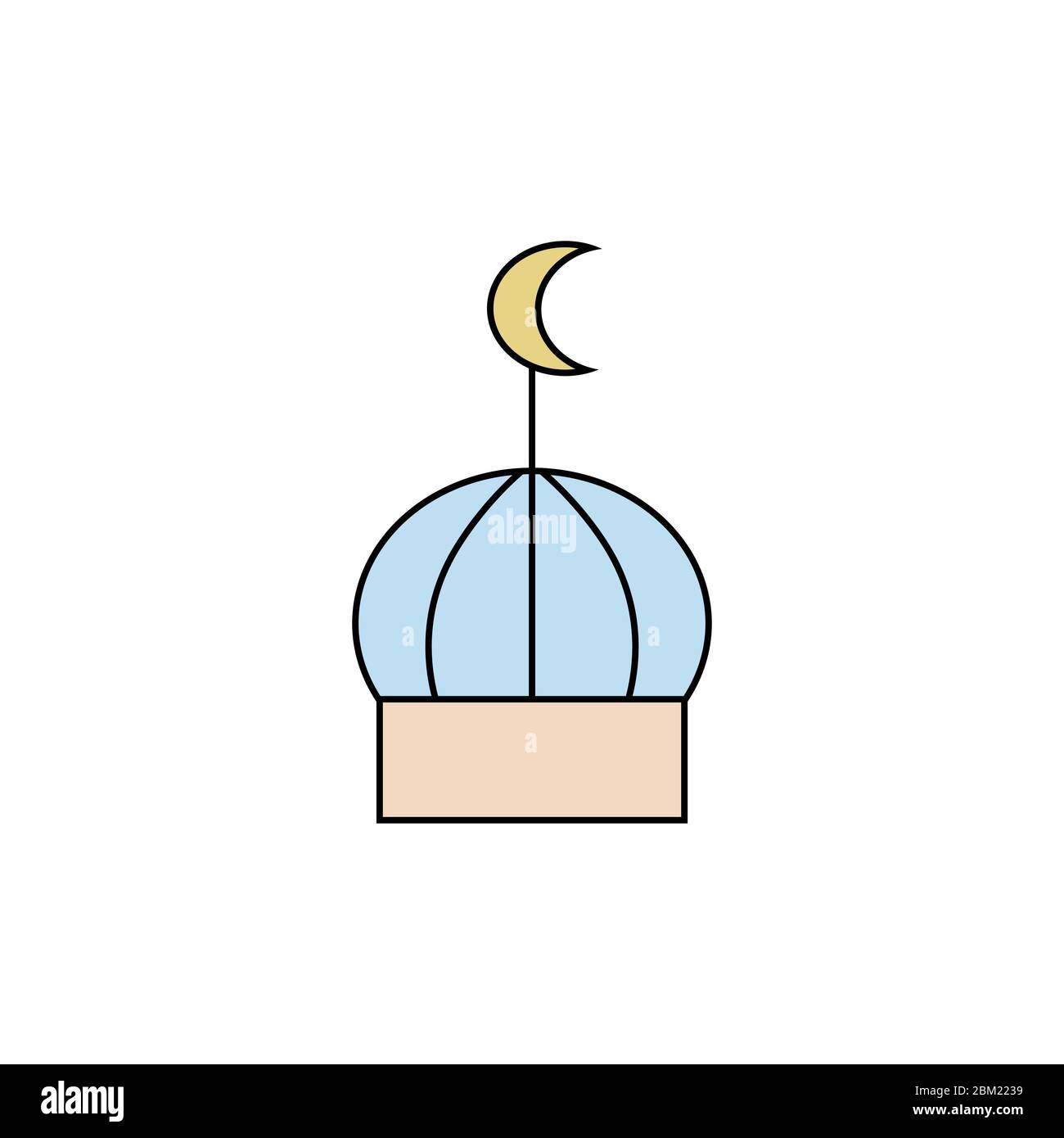 Mosque muslims prayer Stock Vector Images - Alamy