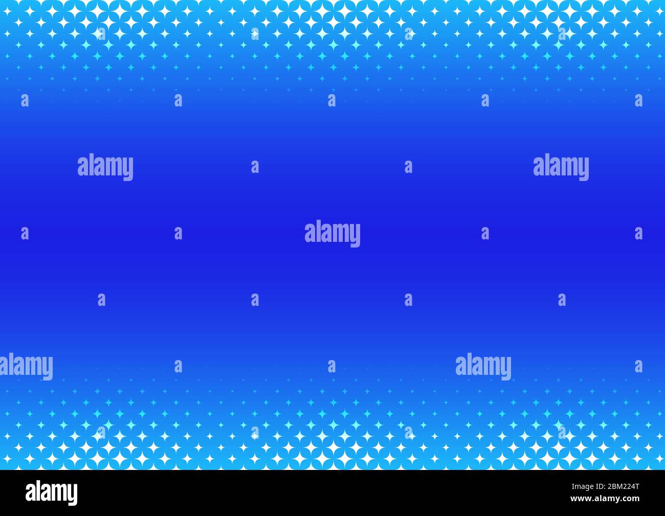 A blue and white background with a geometric shaped top and bottom ...