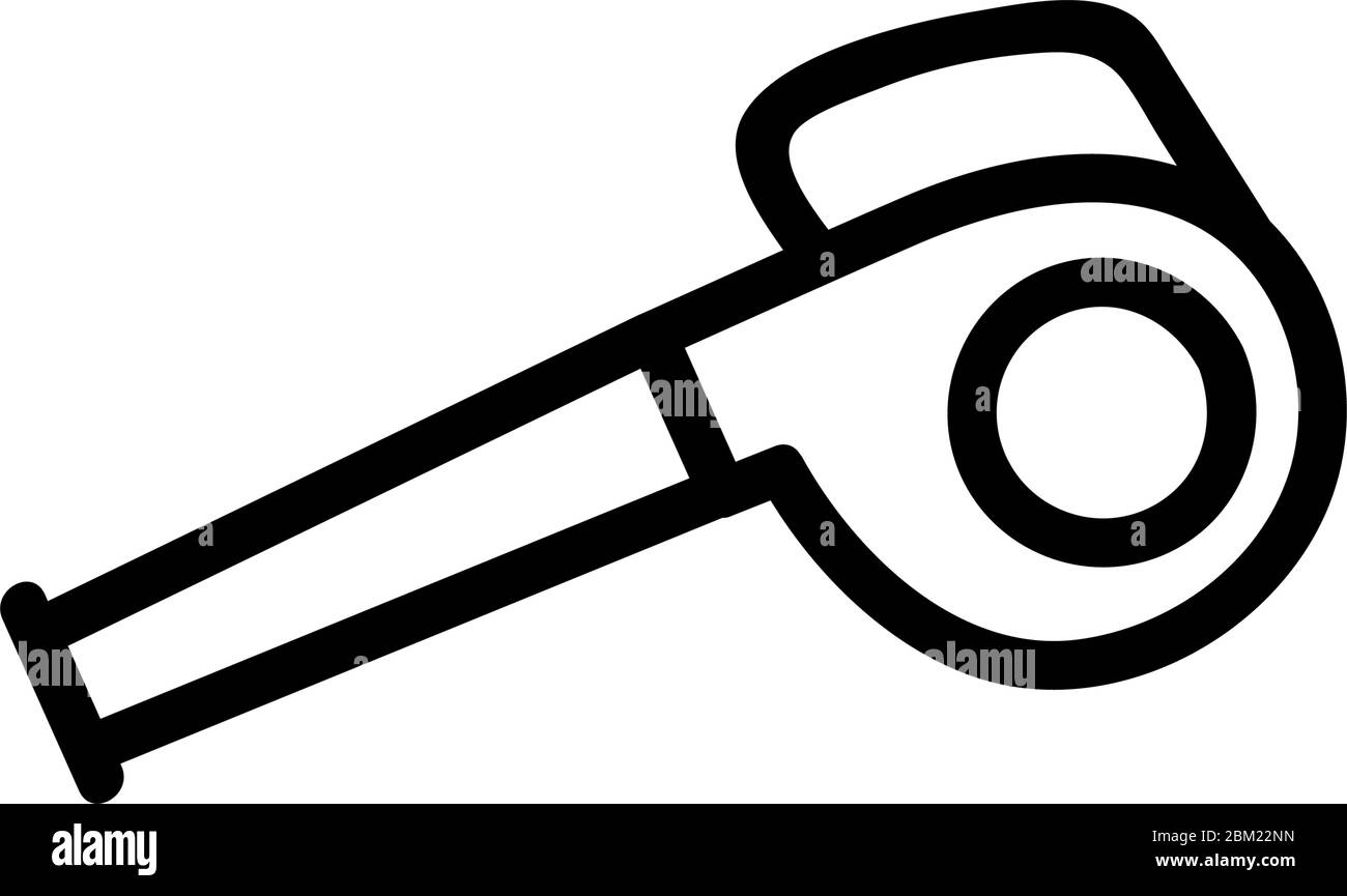 rechargeable professional blower icon vector outline illustration Stock ...
