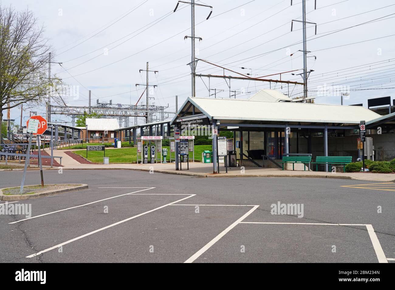PRINCETON JUNCTION, NJ -3 MAY 2020- View of the Princeton Junction ...