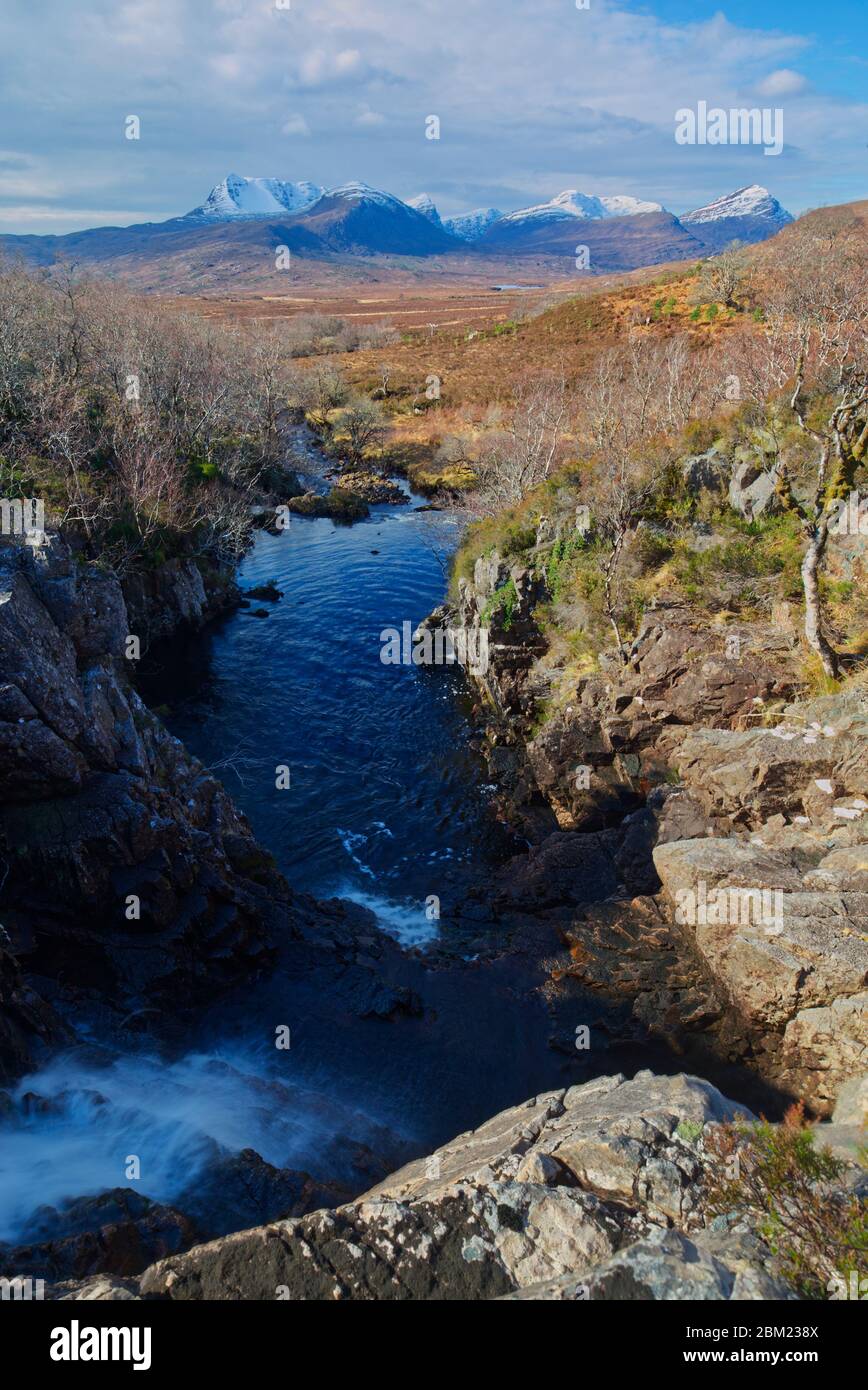 River Runie in Coigach, Highland Scotland Stock Photo - Alamy