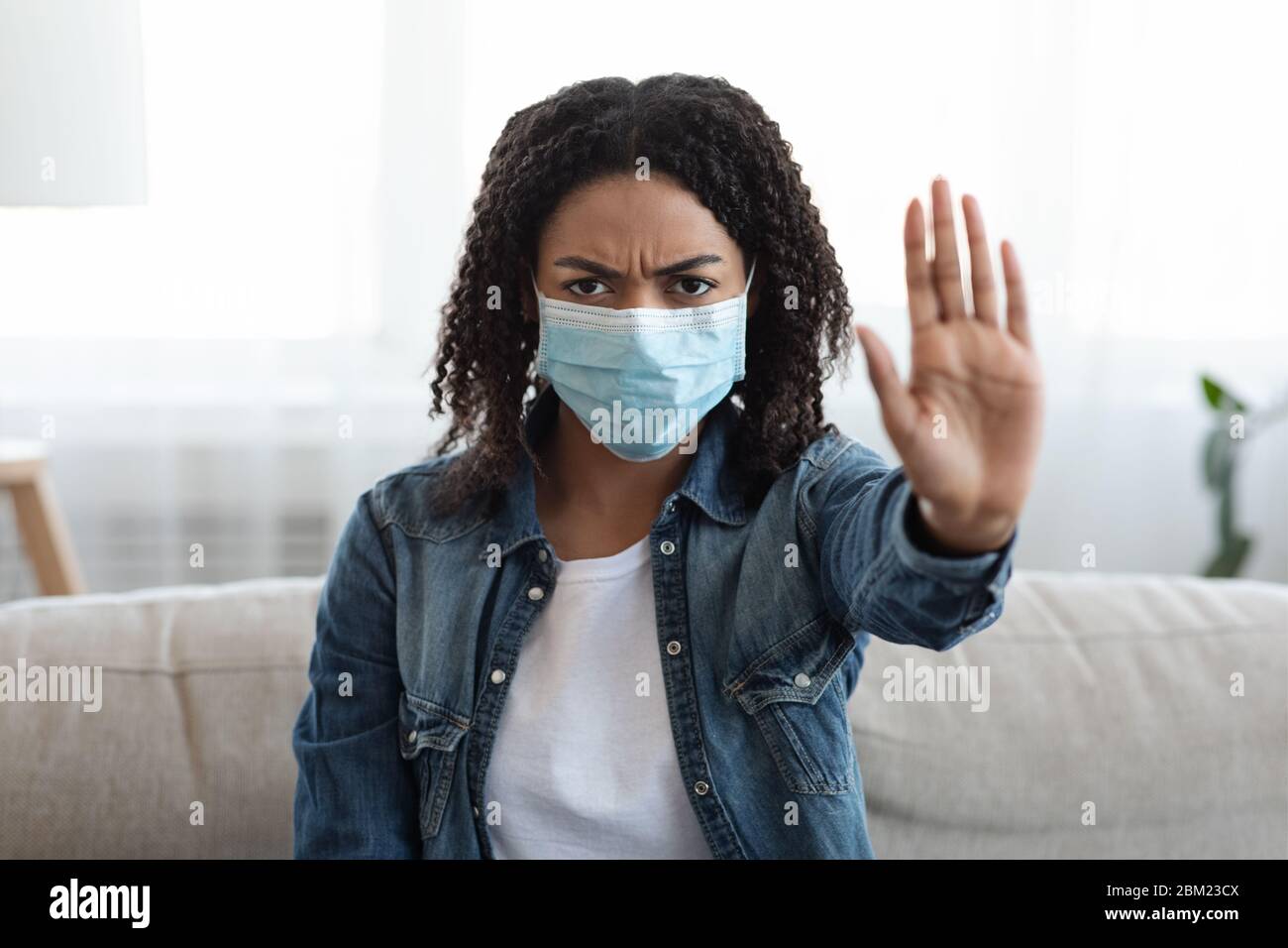 Angry woman face mask hi-res stock photography and images - Alamy