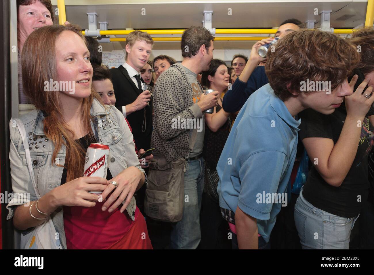 Drinking alcohol on train uk hi-res stock photography and images - Alamy