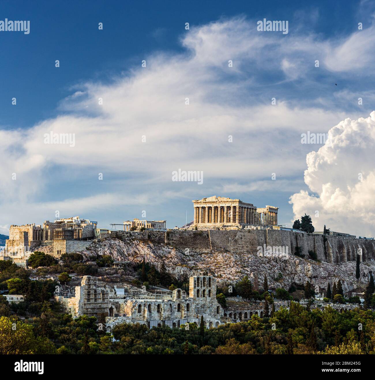 Parthenon, Acropolis of Athens, an Architectural Masterpiece, the symbol of Greece, Under ...