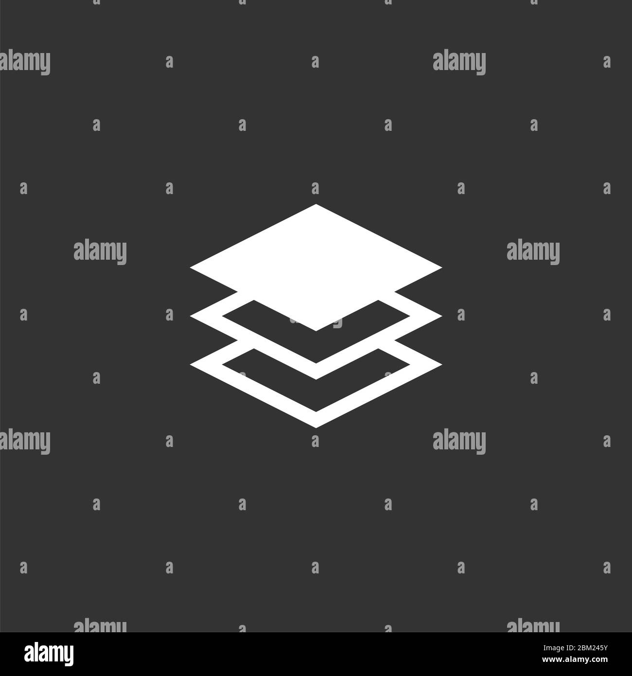 Modern layers logo Black and White Stock Photos & Images - Alamy
