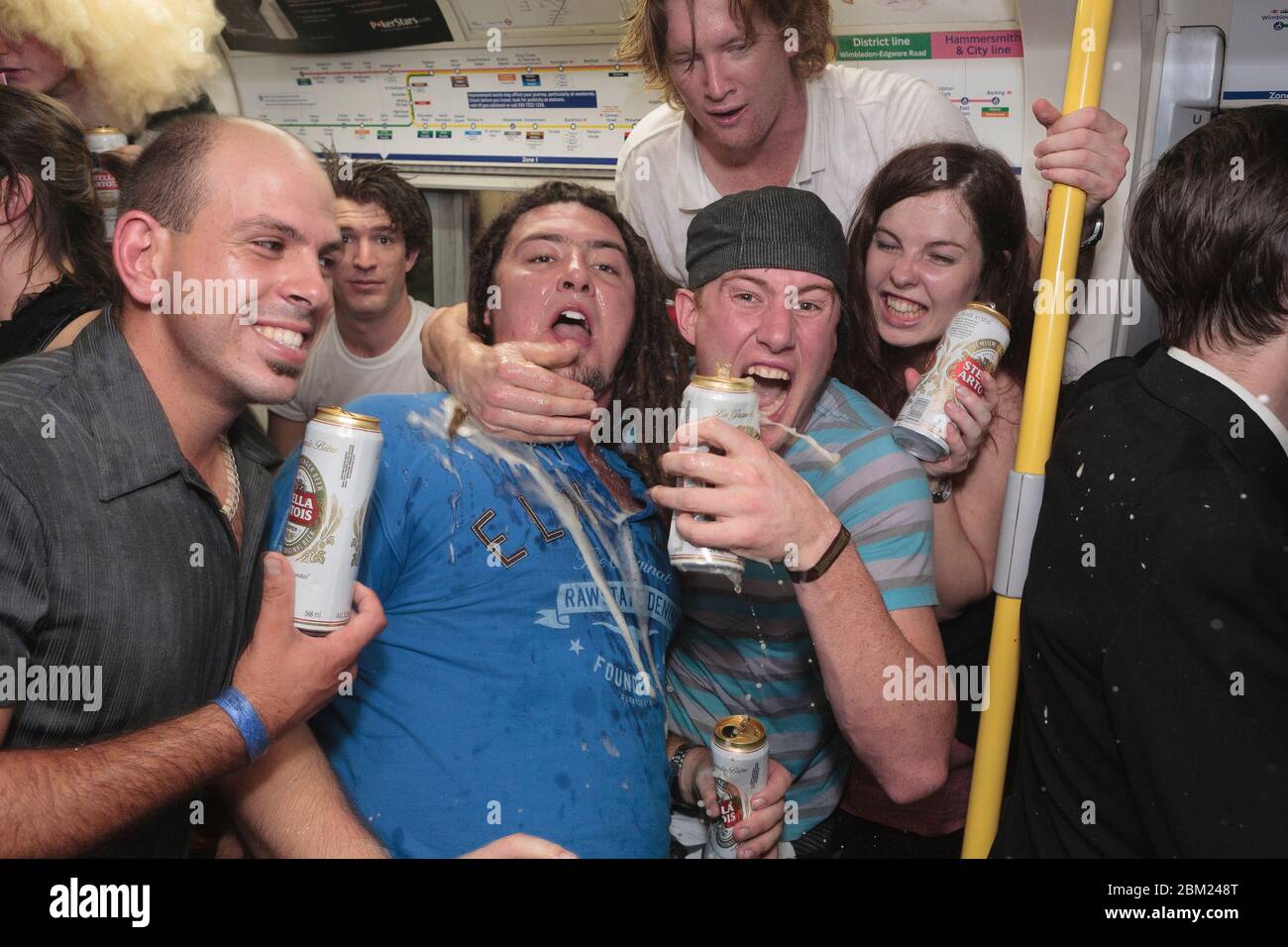 Drinking can alcohol train hi-res stock photography and images - Alamy