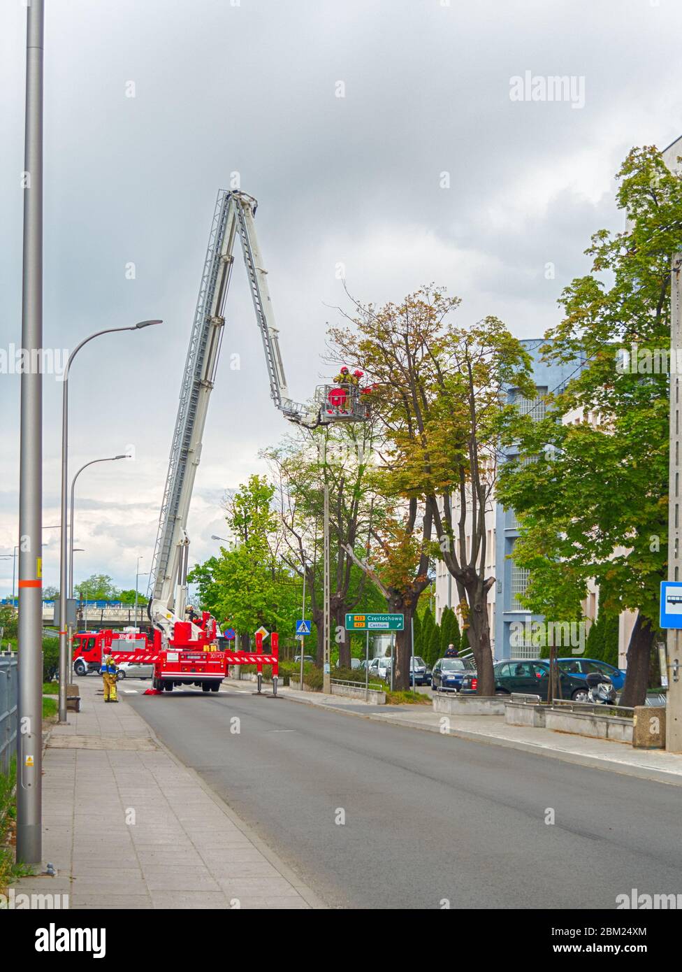 Fire Department in action Stock Photo - Alamy