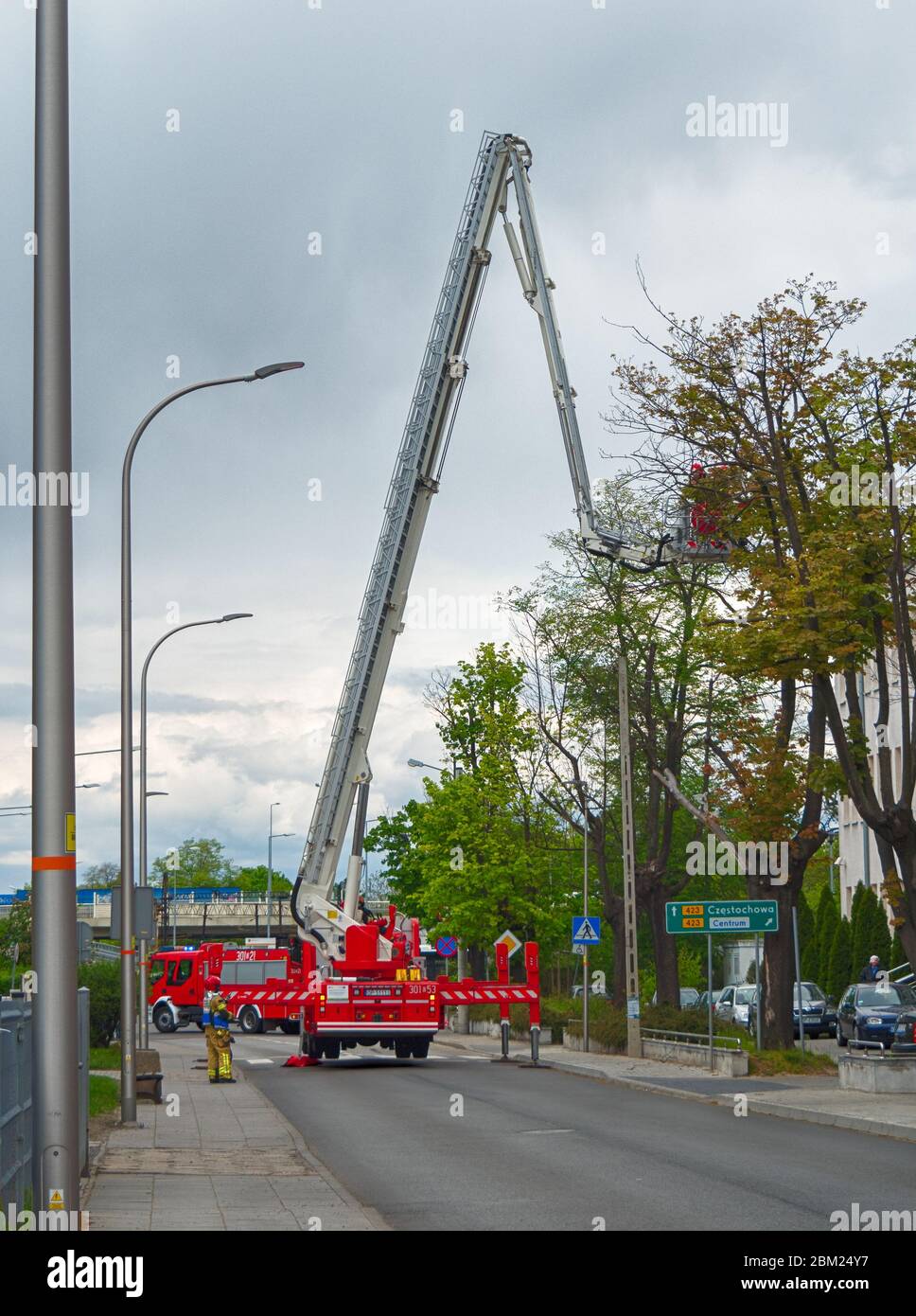 Fire Department in action Stock Photo - Alamy