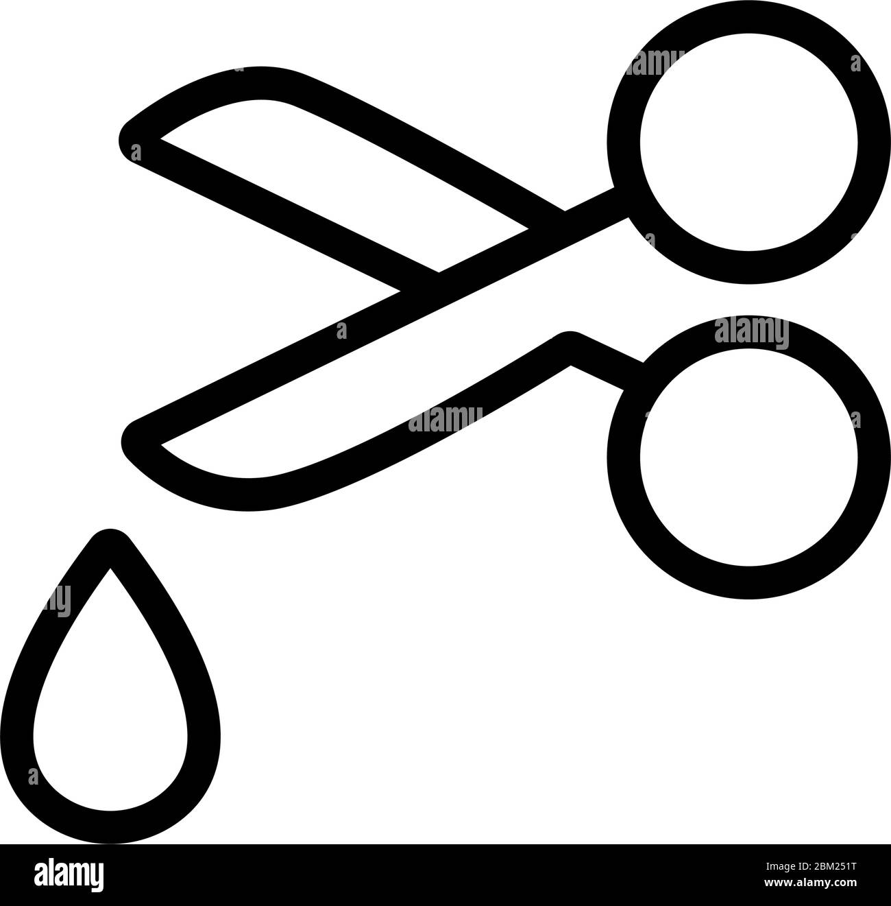 water cut icon vector outline illustration Stock Vector Image & Art - Alamy