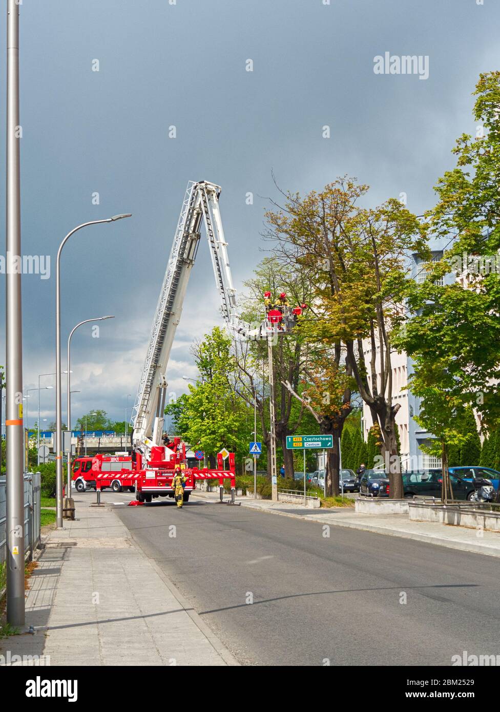 Fire Department in action Stock Photo - Alamy