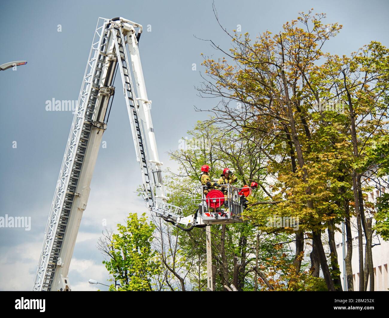 Fire Department in action Stock Photo - Alamy