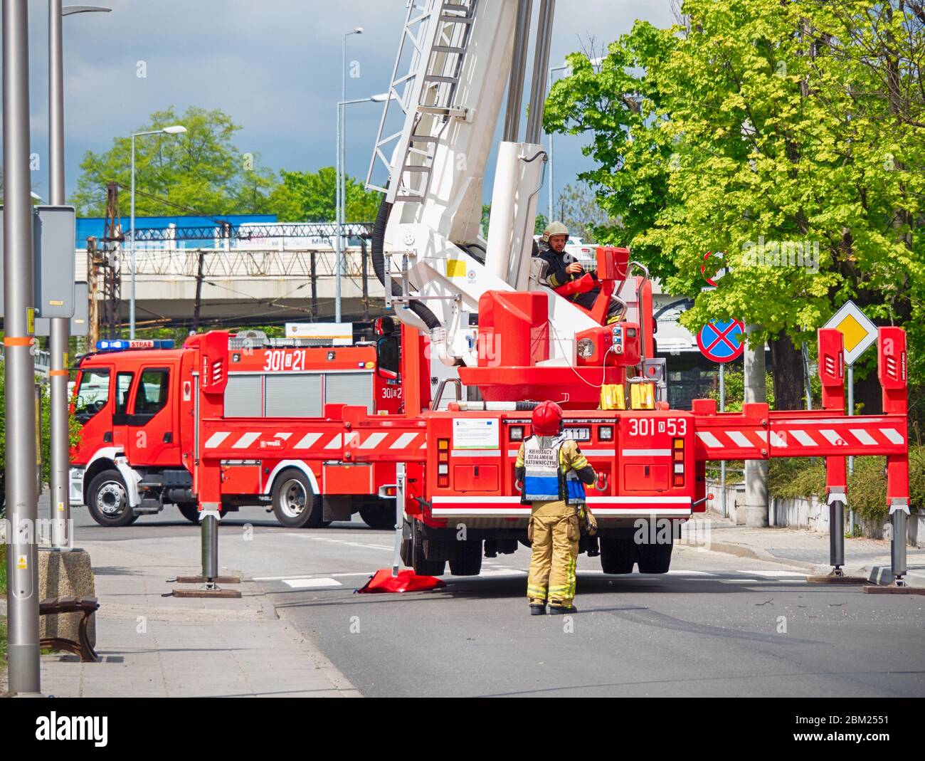Fire Department in action Stock Photo - Alamy
