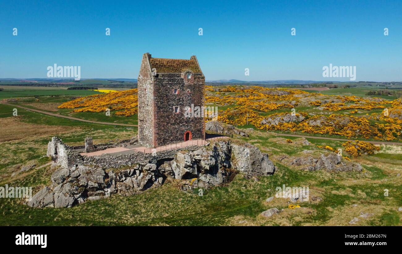 Smailholm Tower, Scottish Borders, Scotland, UK. 6th May 2020. Scotland ...
